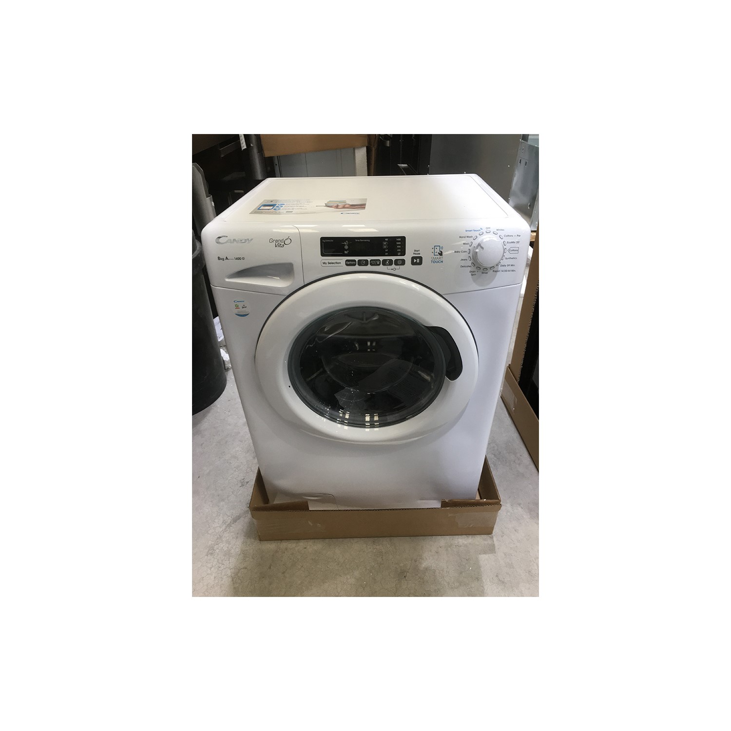 Refurbished Candy Grand'O Vita GVS148D3/1-80 Freestanding 8KG 1400 Spin ...