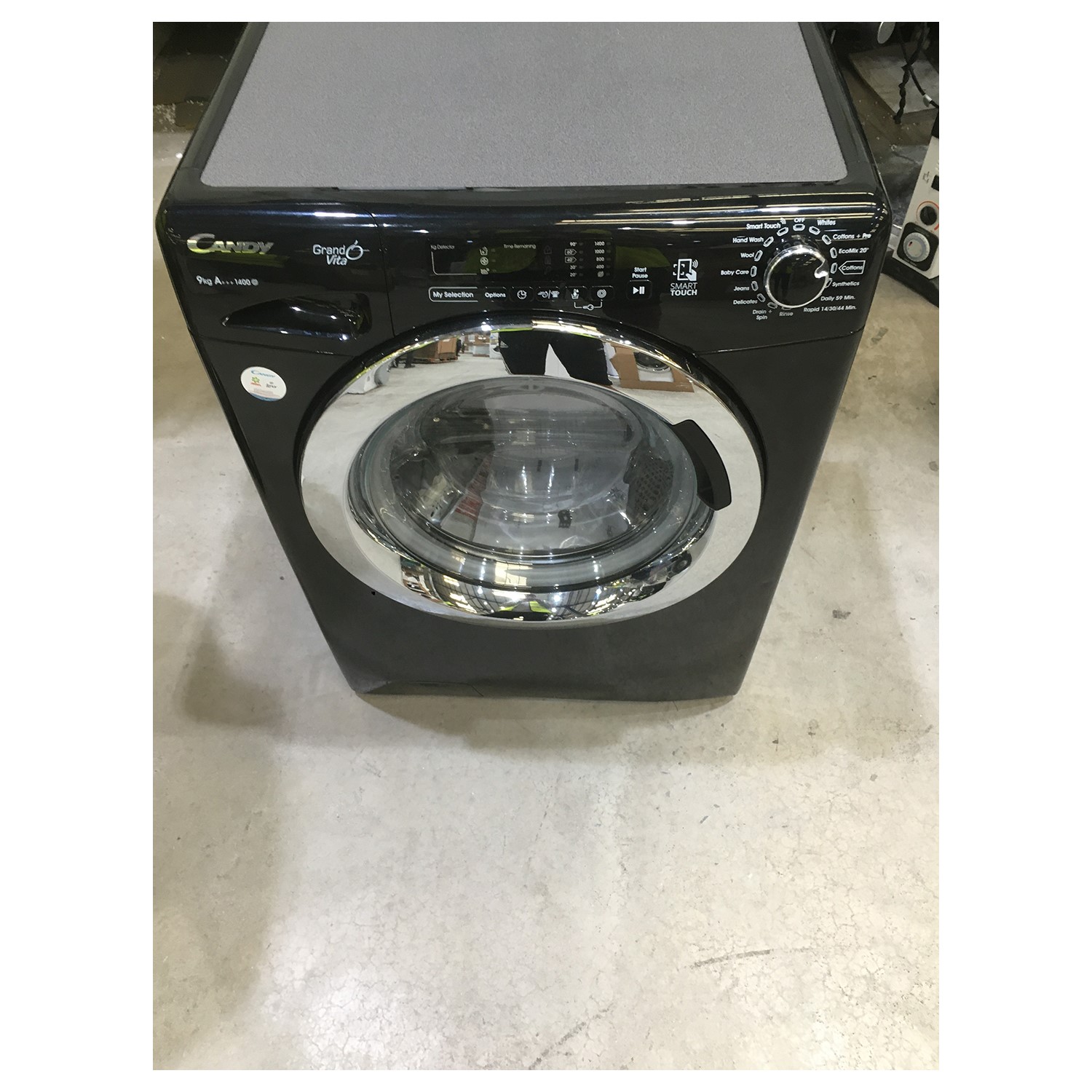 Refurbished Candy Grand'O Vita GVS149DC3B Freestanding 9KG 1400 Spin ...