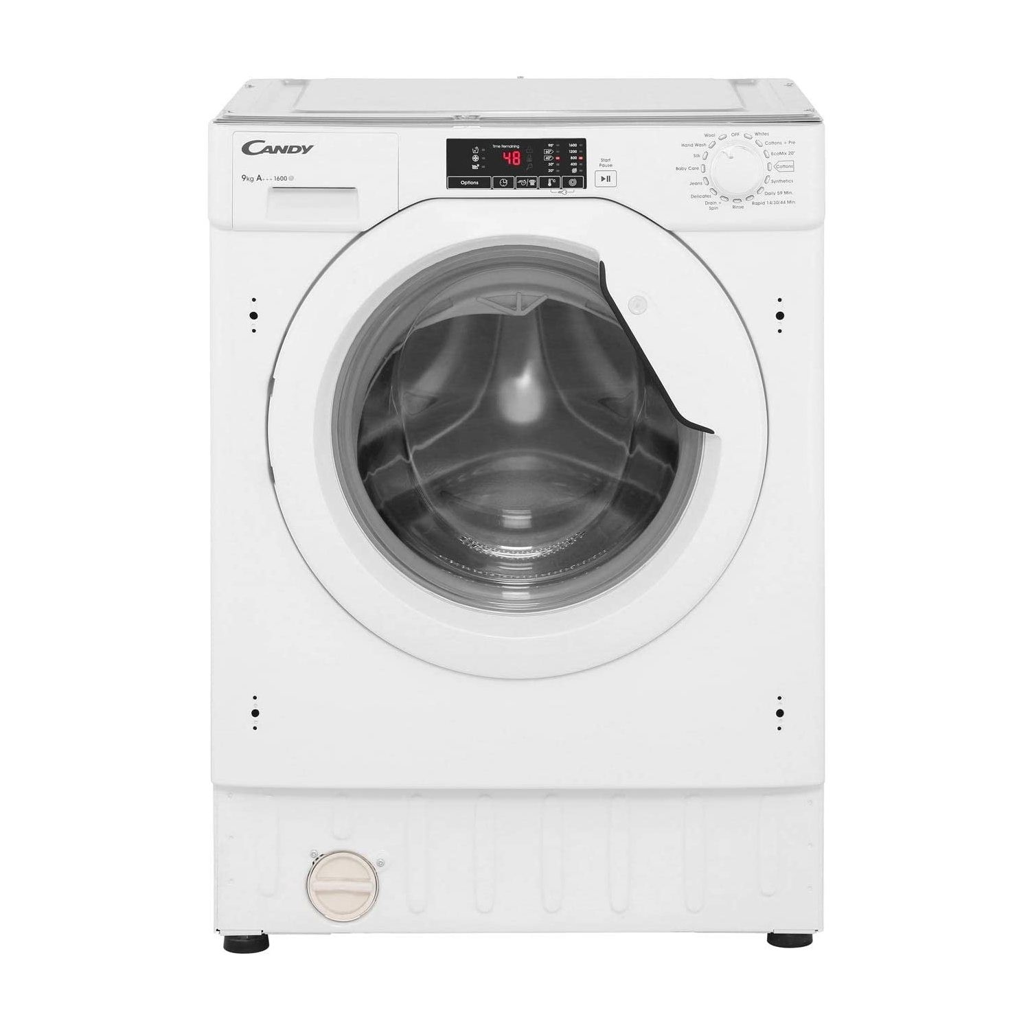 Candy 31800299/N CBWM916D-80 Integrated 9KG 1600 Spin Washing Machine ...