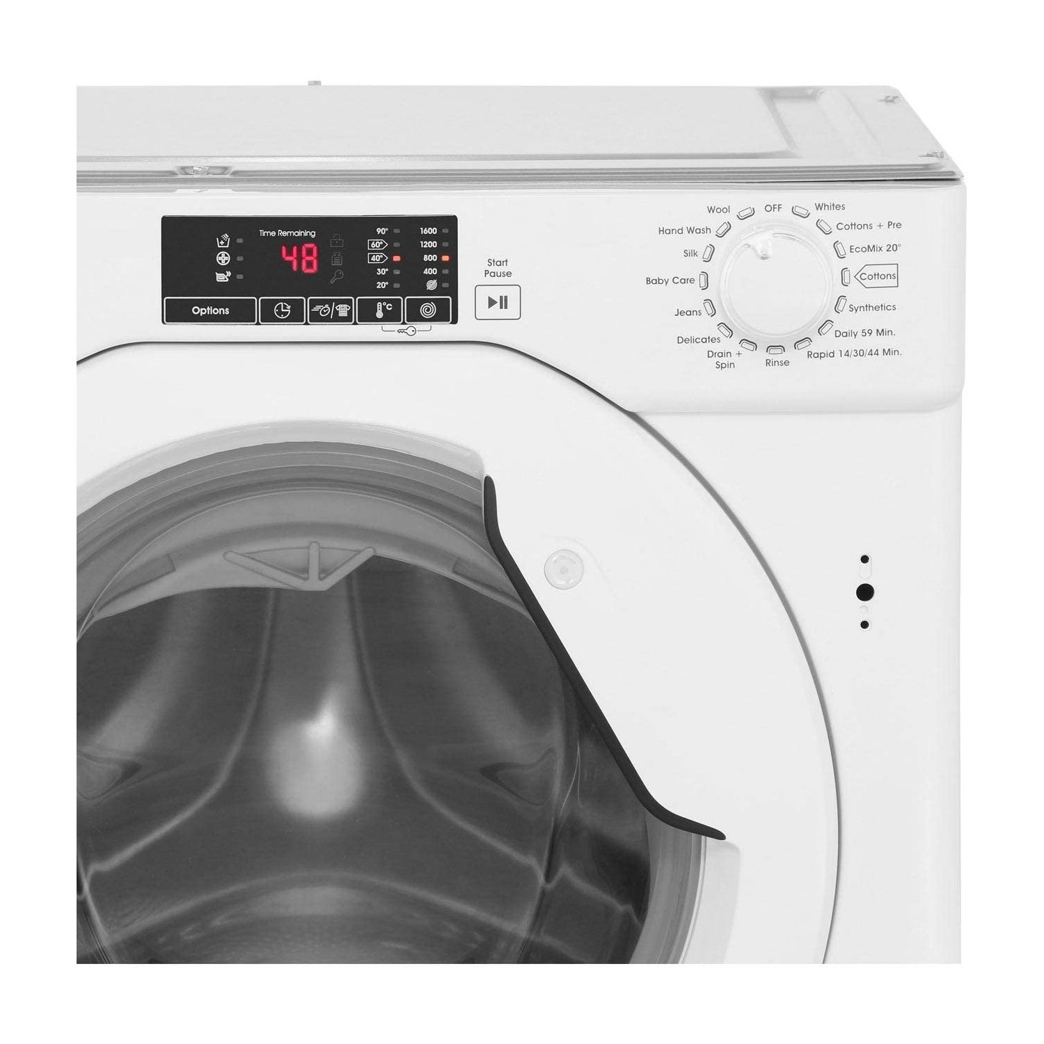 Candy 31800299/N CBWM916D-80 Integrated 9KG 1600 Spin Washing Machine ...