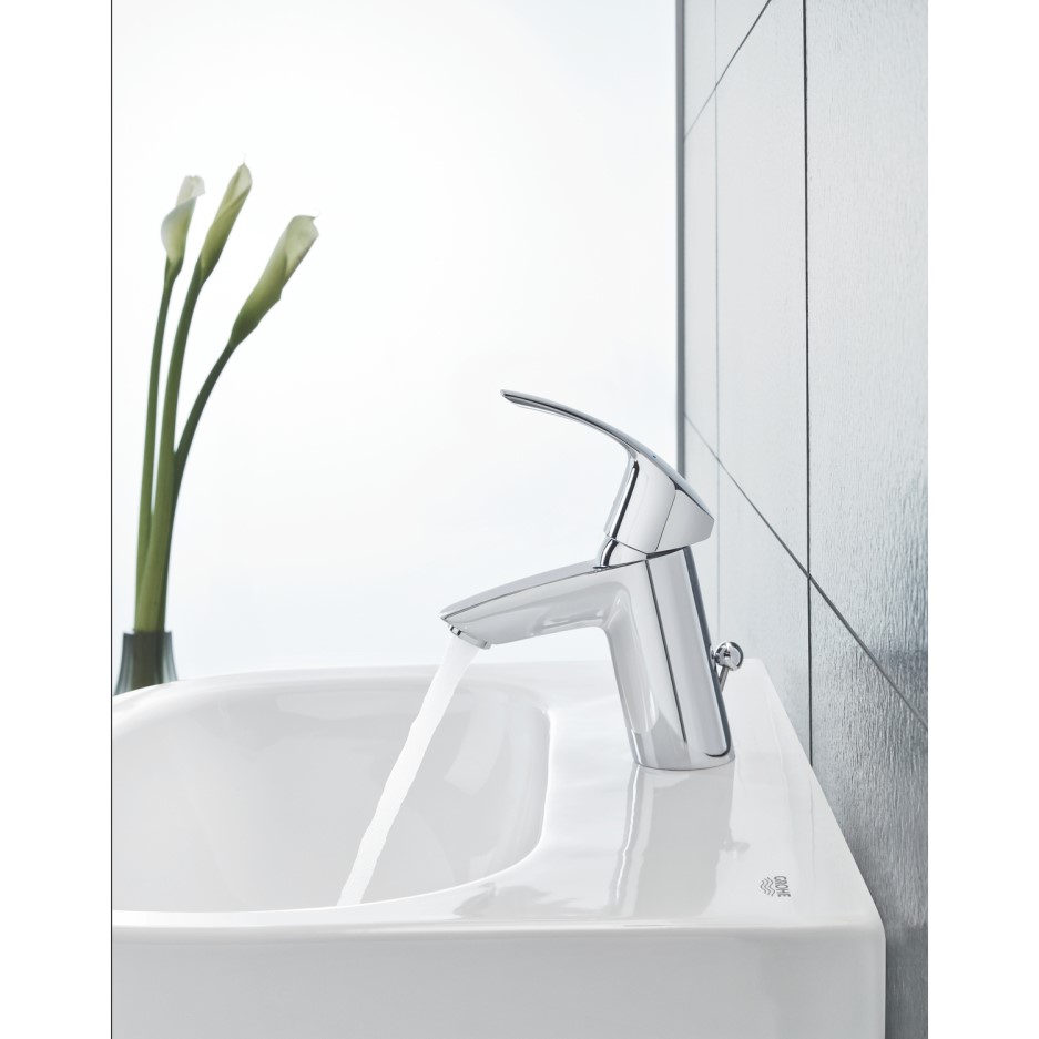 Grohe Eurosmart Basin Mixer Tap with Pop-up Waste - 33265002 ...