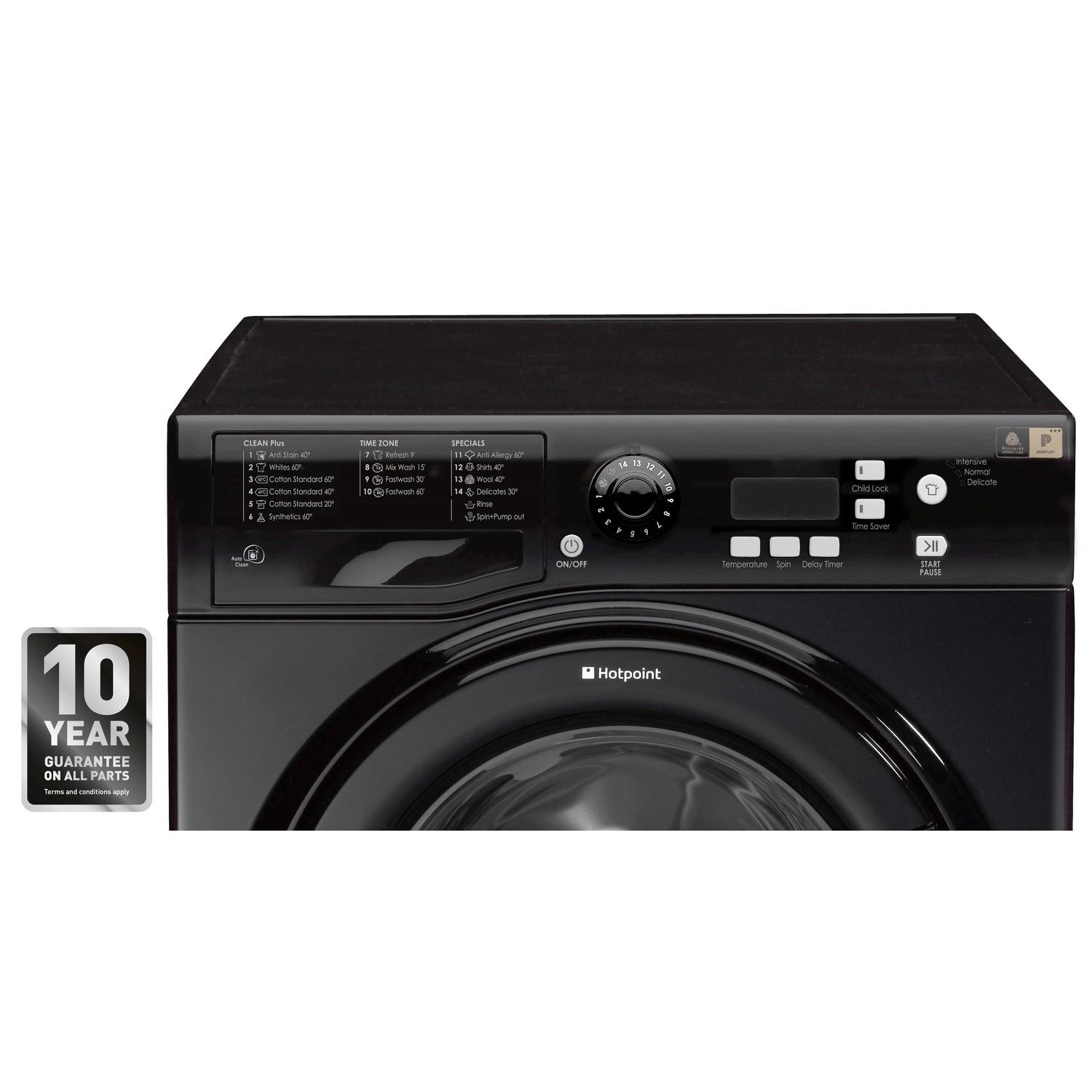 GRADE A1 - Hotpoint WMXTF742K 7kg 1400rpm Freestanding Washing Machine ...