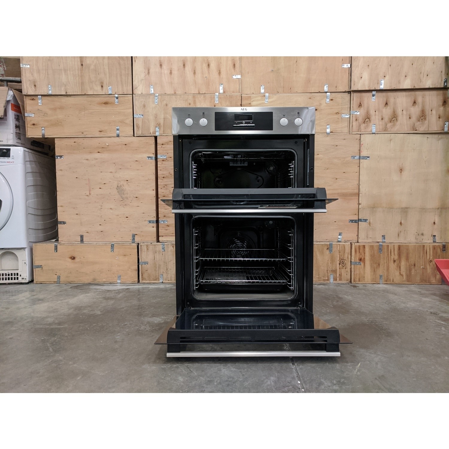 Refurbished AEG SurroundCook DEB331010M Multifunction 60cm Double Built ...