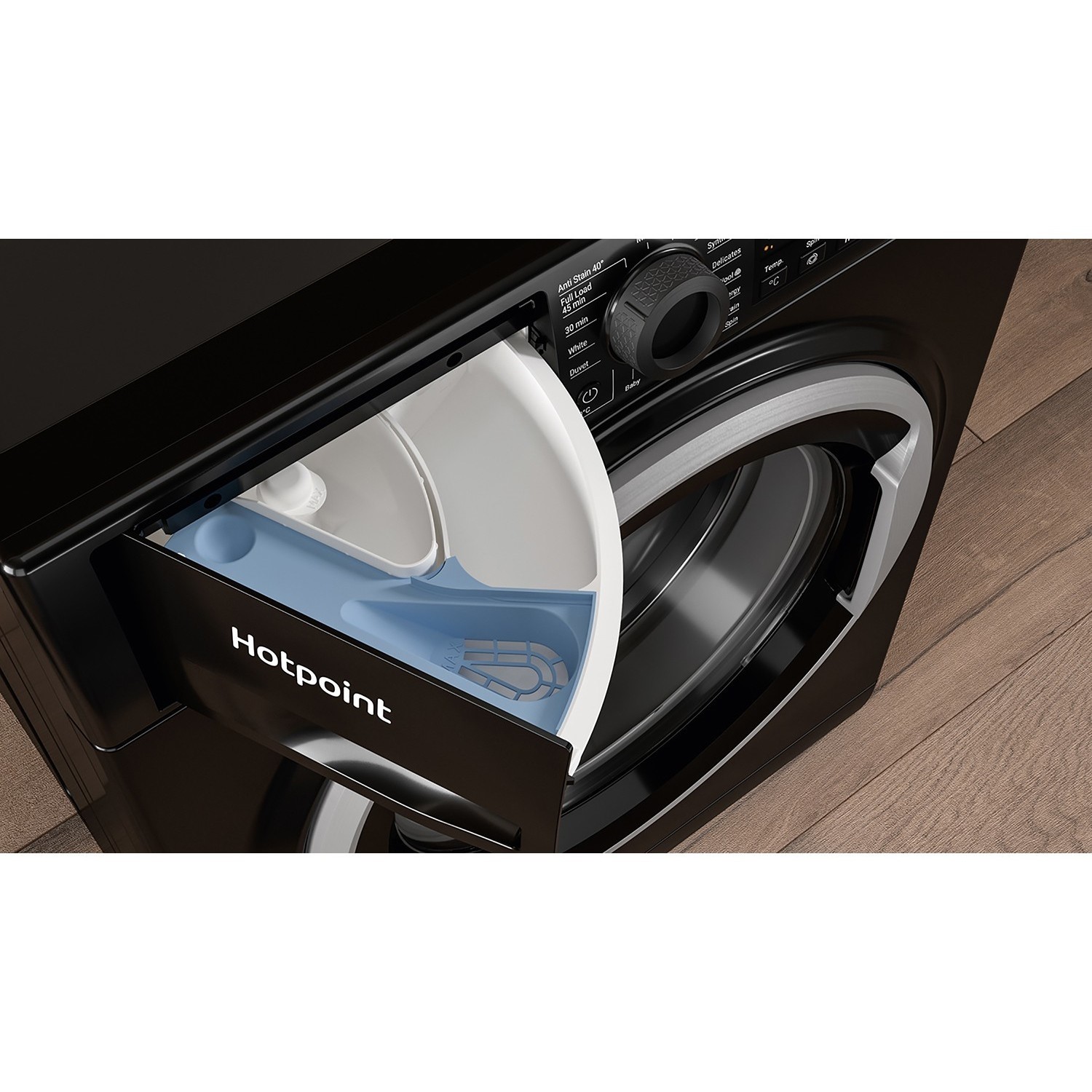 Hotpoint 7kg 1400rpm Freestanding Washing Machine - Black - BuyItDirect.ie