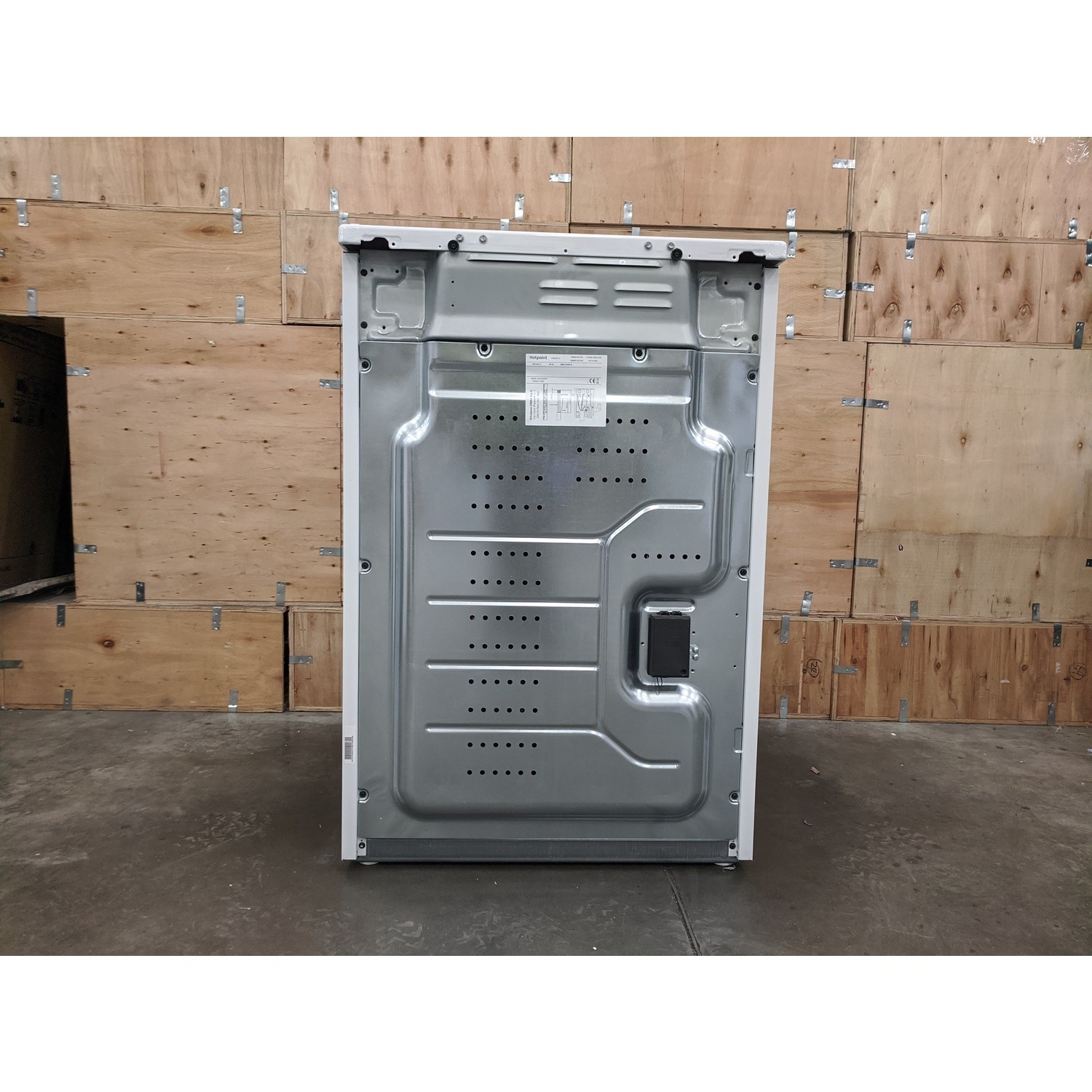 Refurbished Hotpoint HAE60P 60cm Double Oven Electric Cooker White ...