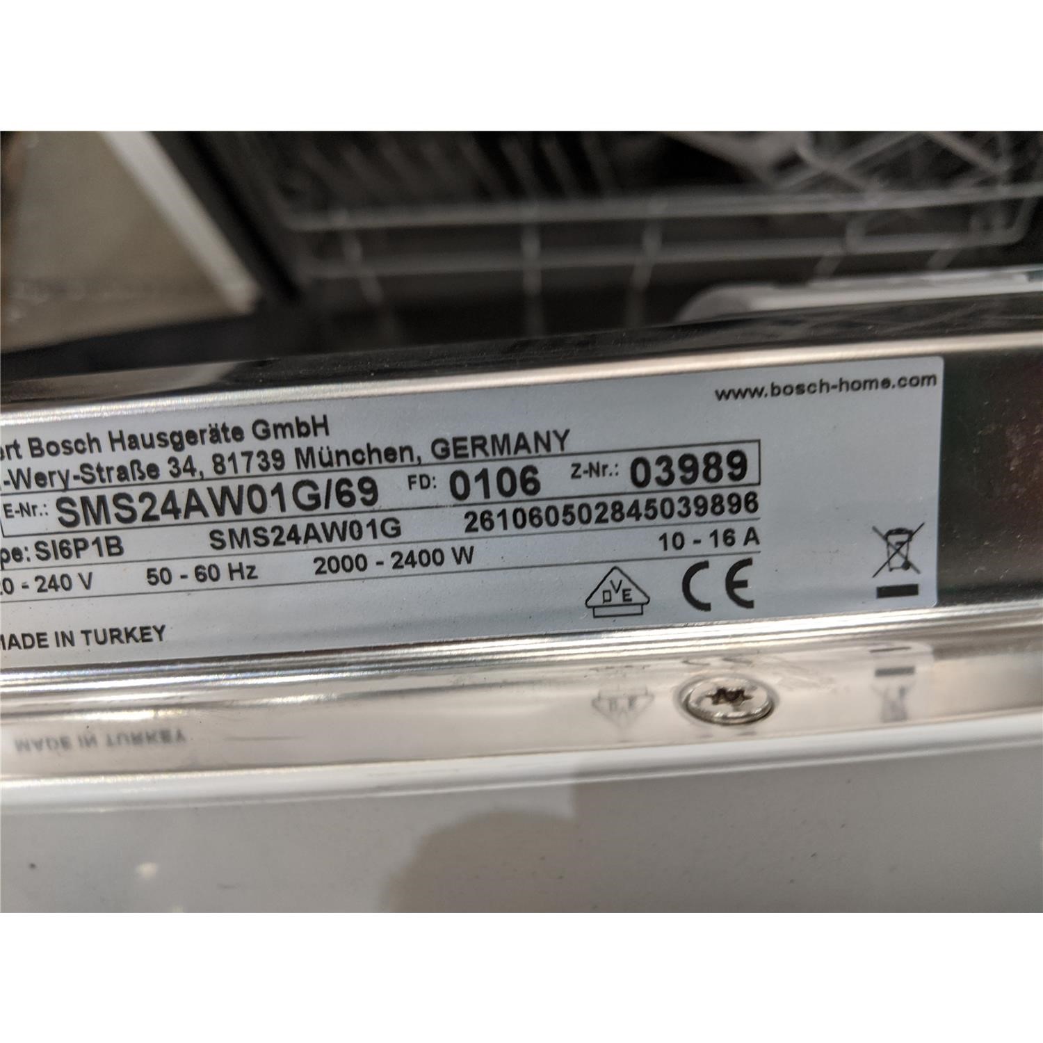 Bosch sms24aw01g dishwasher store