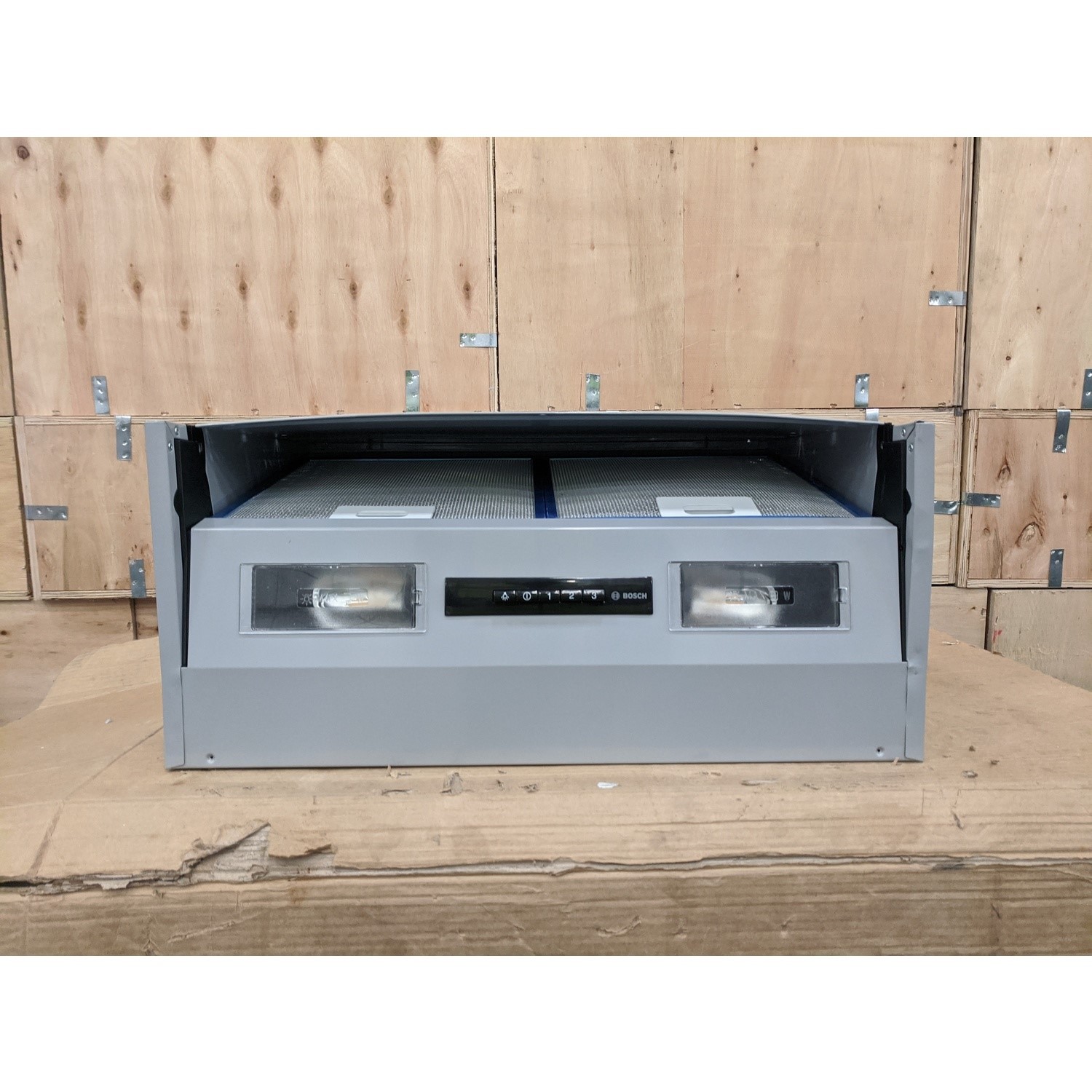 Refurbished Bosch Serie 2 DEM63AC00B 60cm Integrated Cooker Hood Silver ...