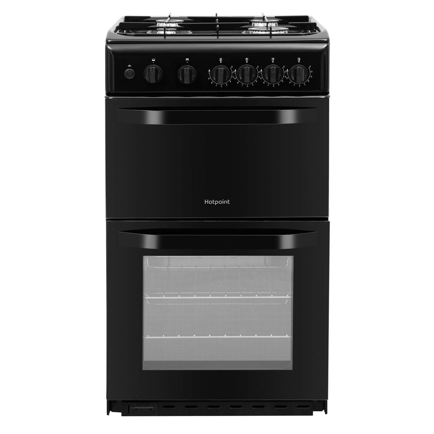 Hotpoint 50cm Gas Cooker - Black - BuyItDirect.ie