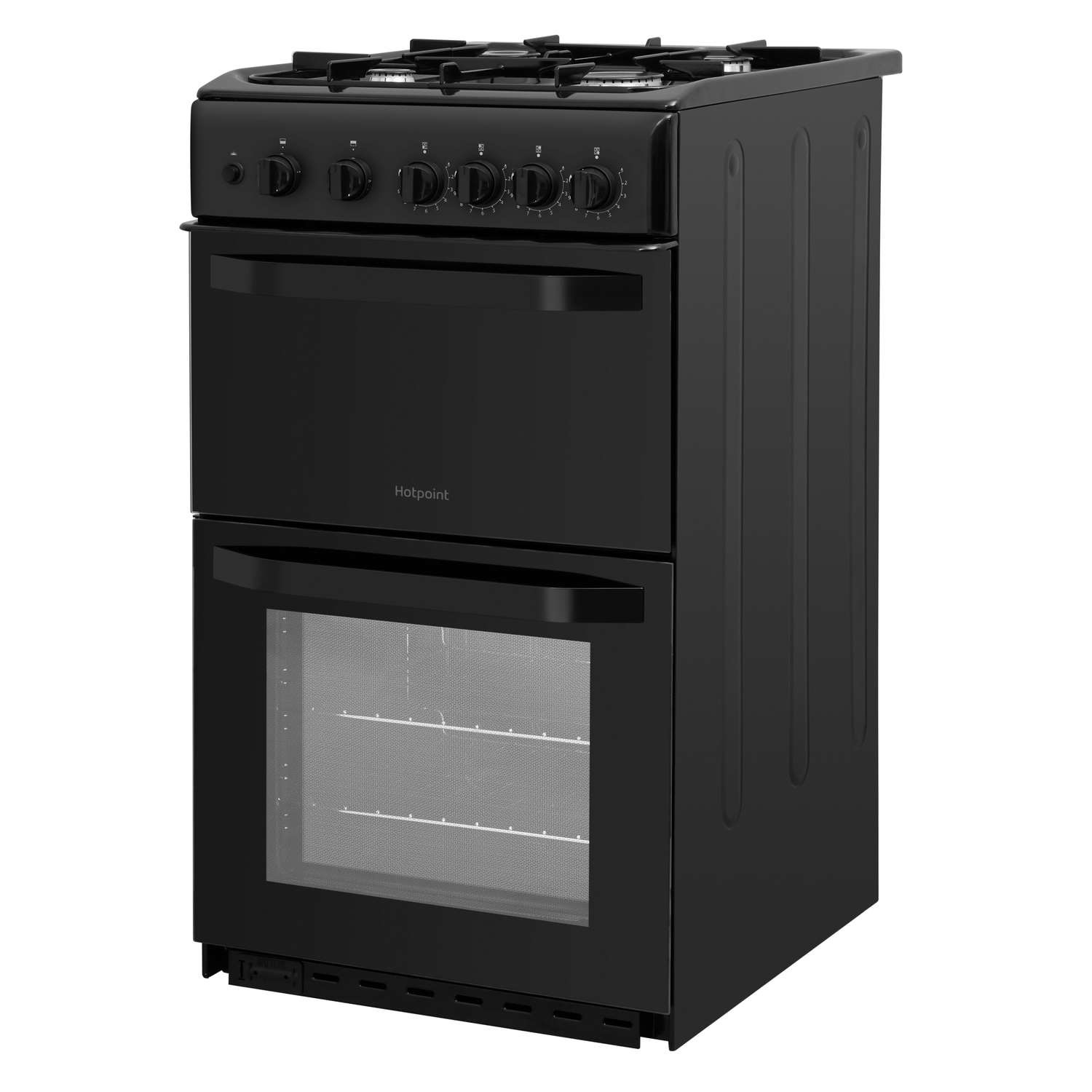 Hotpoint 50cm Gas Cooker - Black - BuyItDirect.ie