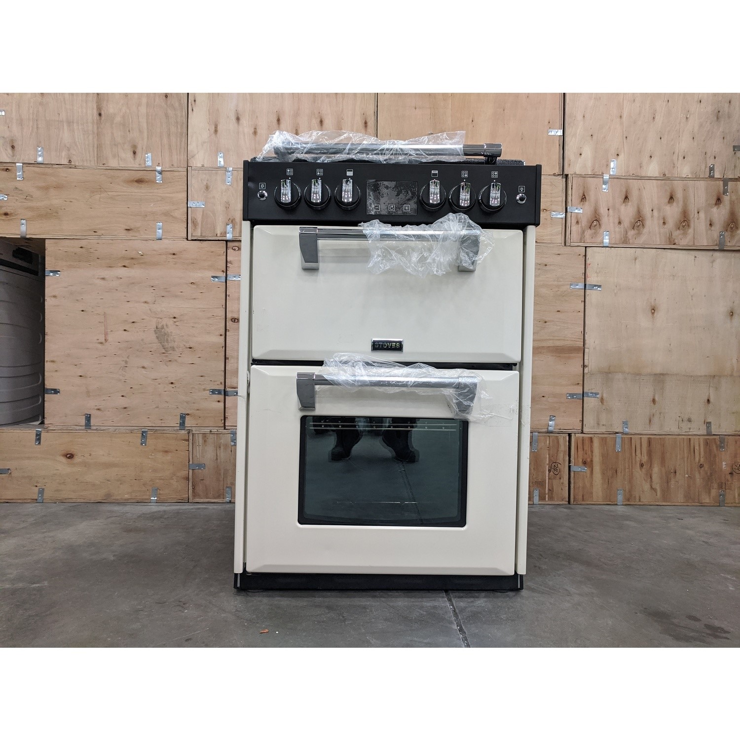 Refurbished Stoves Richmond 600G 60cm Double Oven Gas Cooker Cream ...