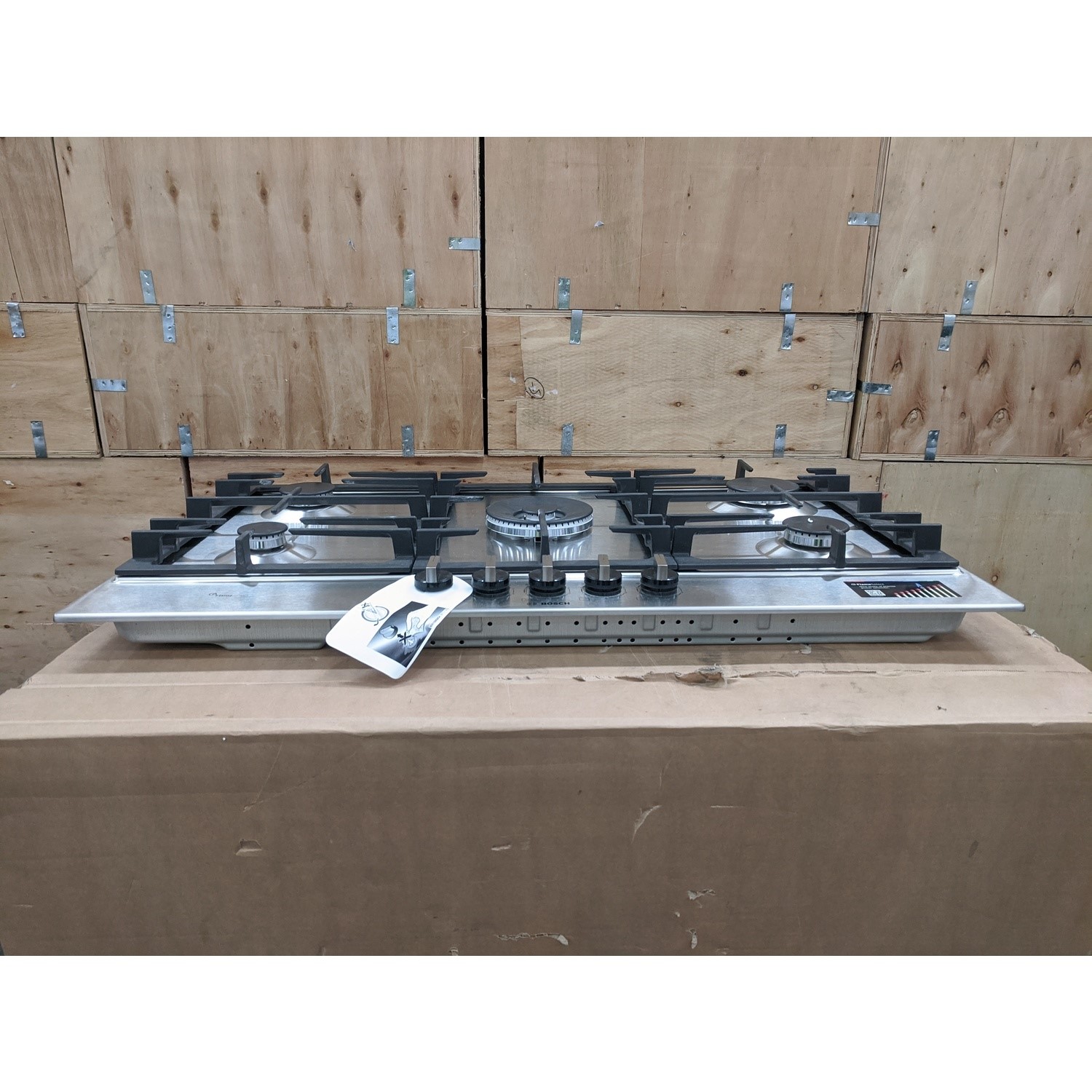 Refurbished Bosch PCR9A5B90 90cm 5 Burner Gas Hob Stainless Steel ...