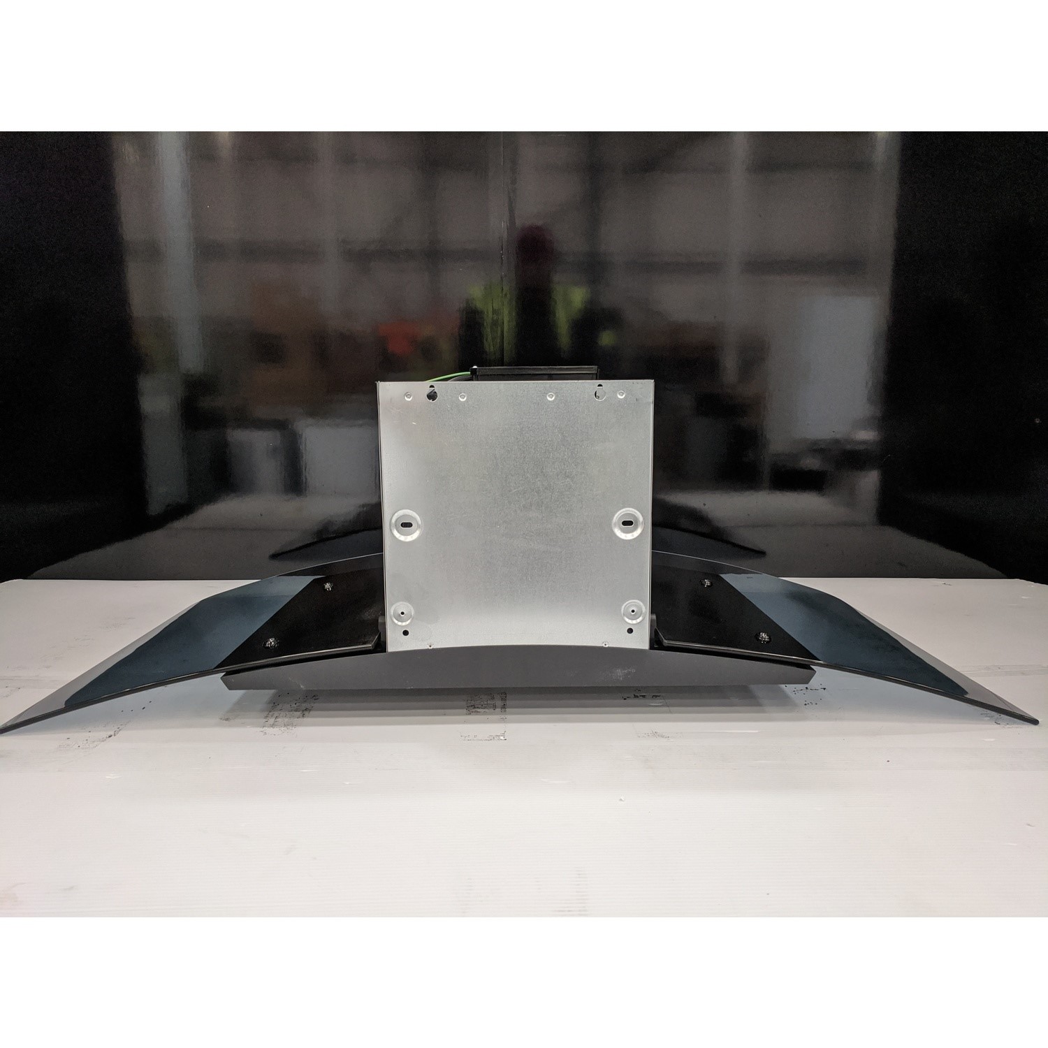 Refurbished CDA ECP102BL 100cm Curved Glass Chimney Cooker Hood Black ...