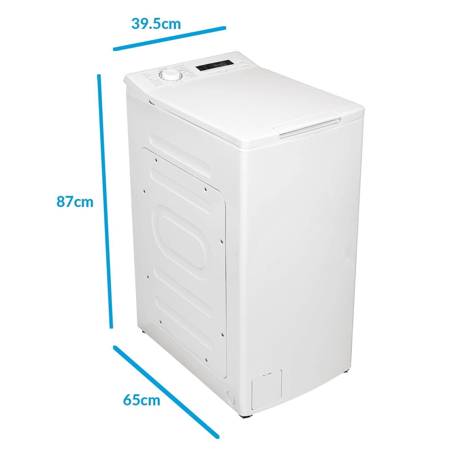 electriQ 7kg 1200rpm Freestanding Top Loading Washing Machine - White ...