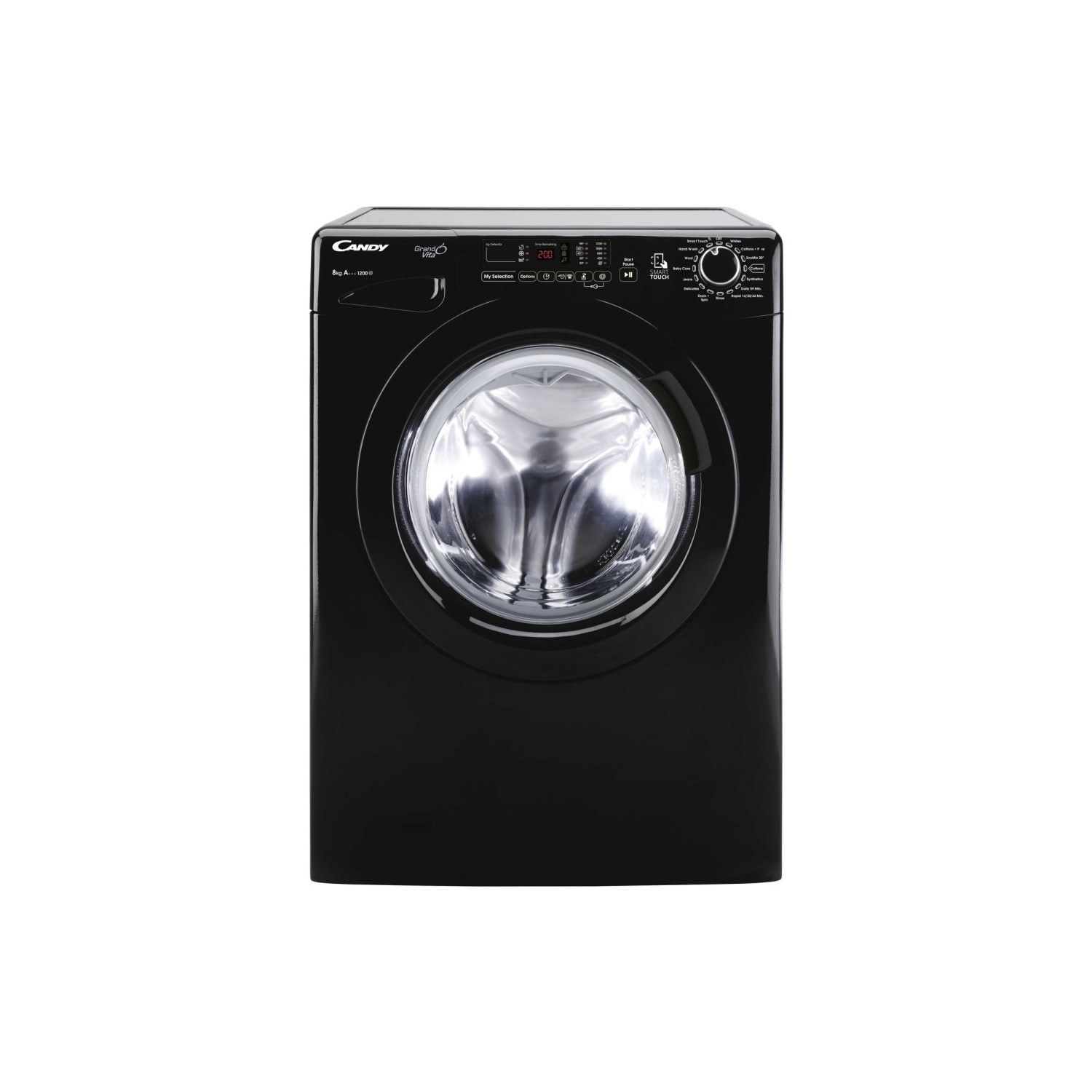 Candy Grand'O Vita GVS128DB3B Smart Freestanding 8KG 1200 Spin Washing ...