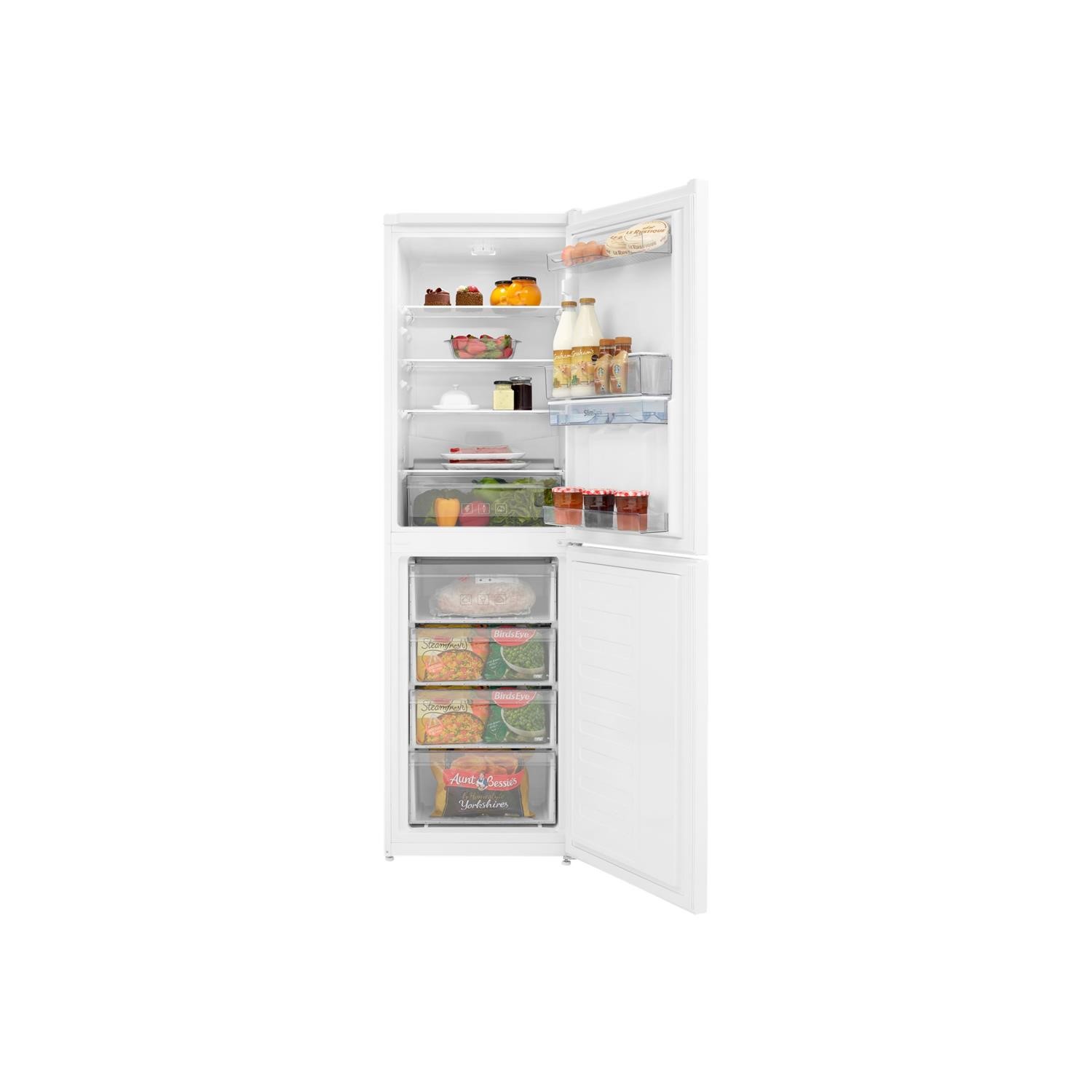 Refurbished Beko CSG3582DW Freestanding 284 Litre 50/50 Fridge Freezer ...