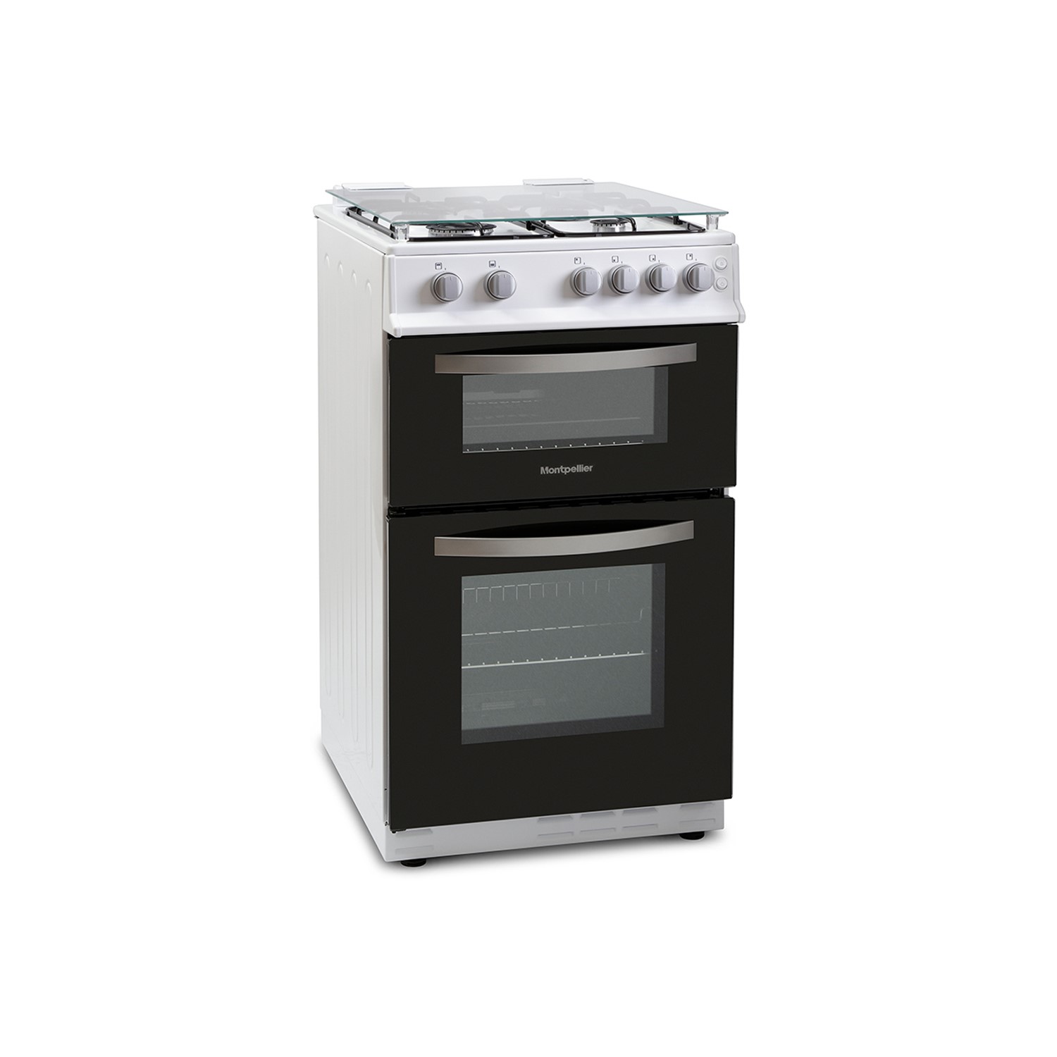Refurbished Montpellier MTG50LW 50cm Twin Cavity 4 Burner Gas Cooker ...