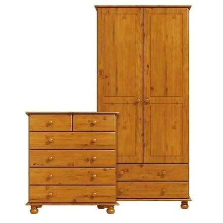 Pine Wardrobe and Chest of Drawers Set Hamilton Page 1 BuyItDirect.ie
