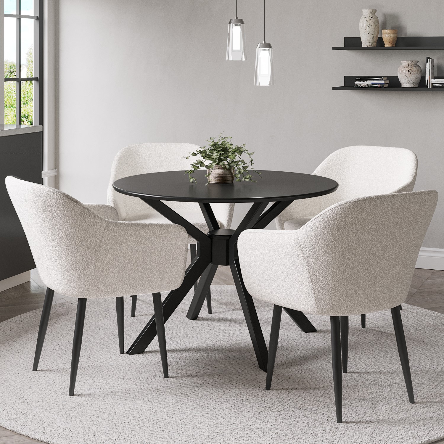 Small black pedestal table store