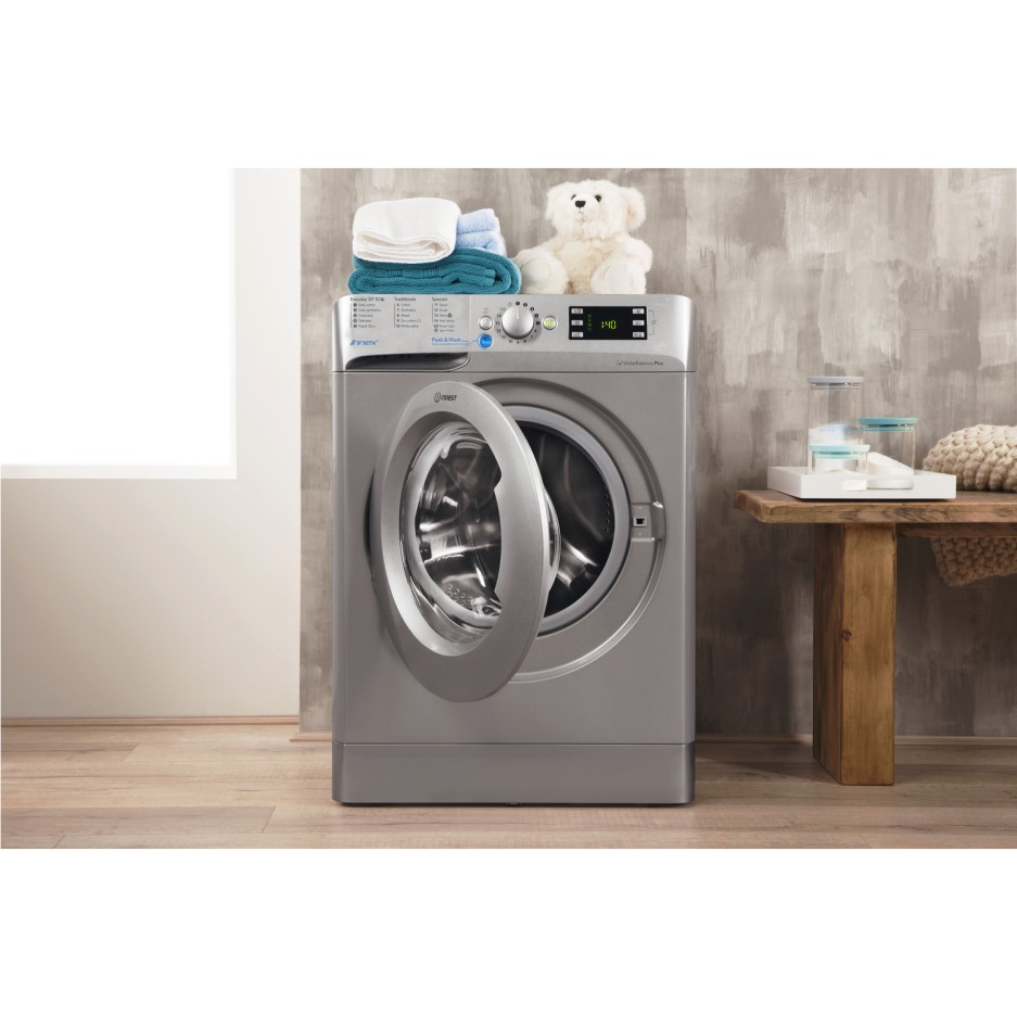 Indesit BWE91484XSUK Innex 9kg 1400rpm Freestanding Washing Machine ...