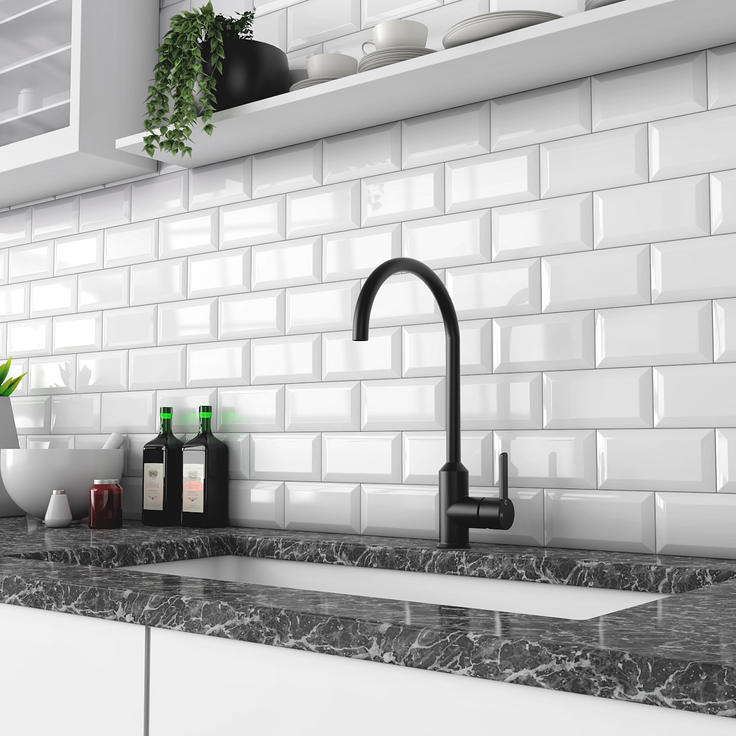Enza Adelaide Matt Black Single Lever Mixer Kitchen Tap - Page 1 ...