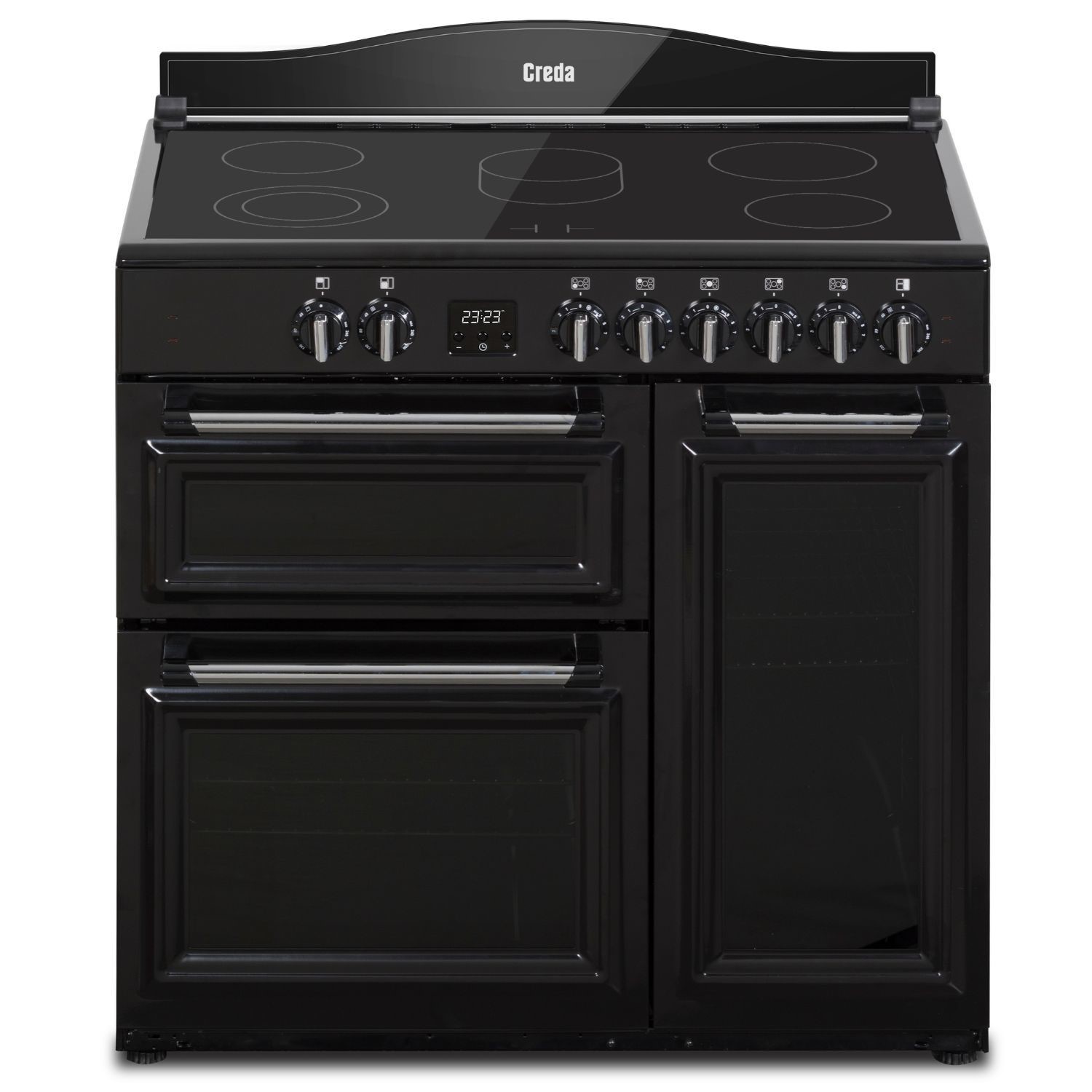Creda 90cm Triple Cavity Electric Range Cooker - Black - Page 1 - - BuyItDirect.ie