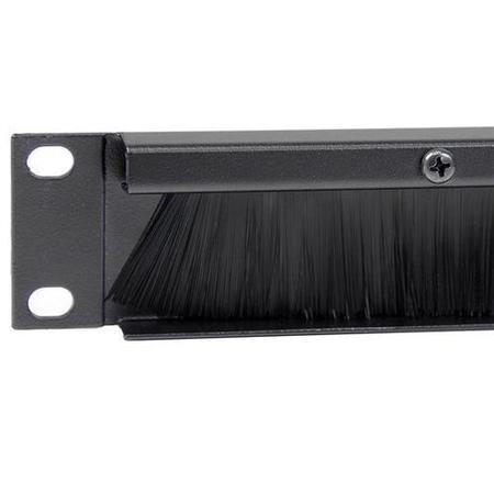1U Brush Strip Horizontal Server Rack Cable Management Panel - Page 1 ...