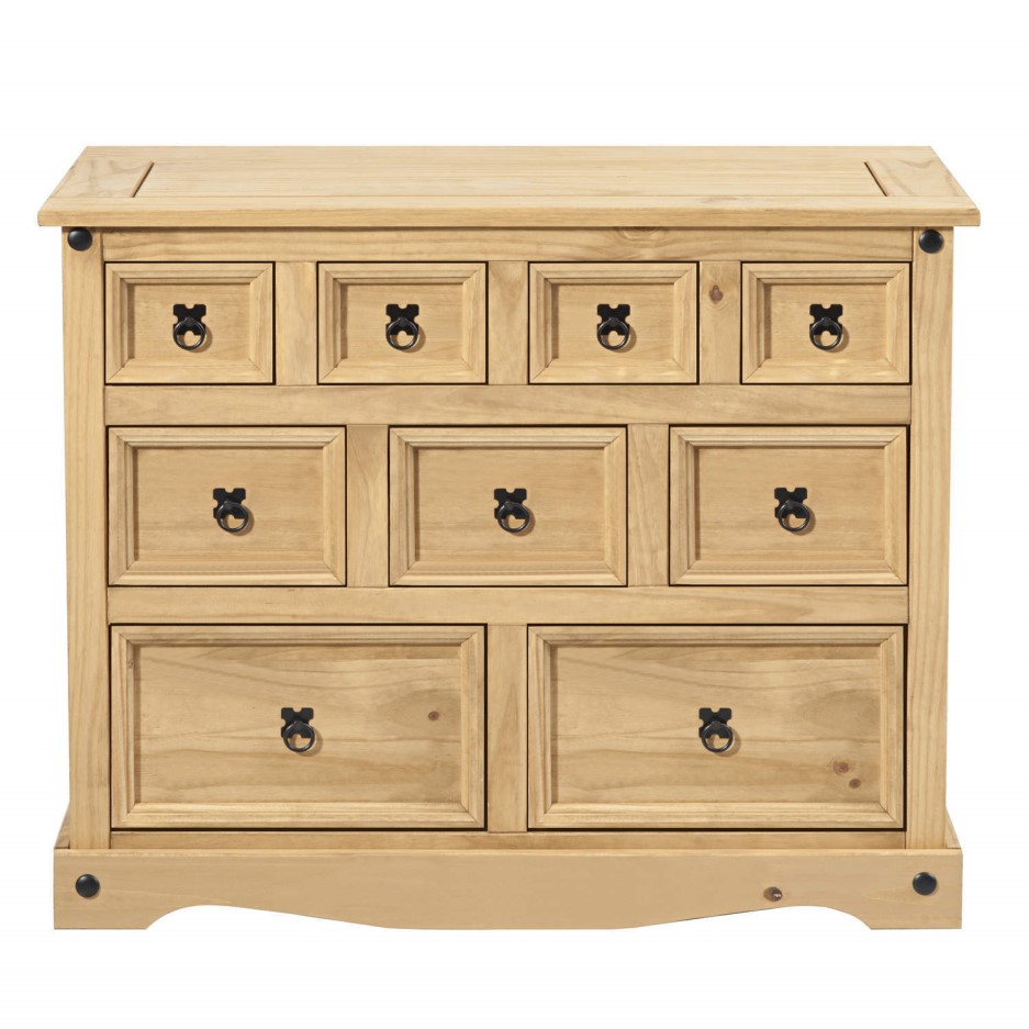 Corona Solid Pine Merchant Chest of Drawers - BuyItDirect.ie