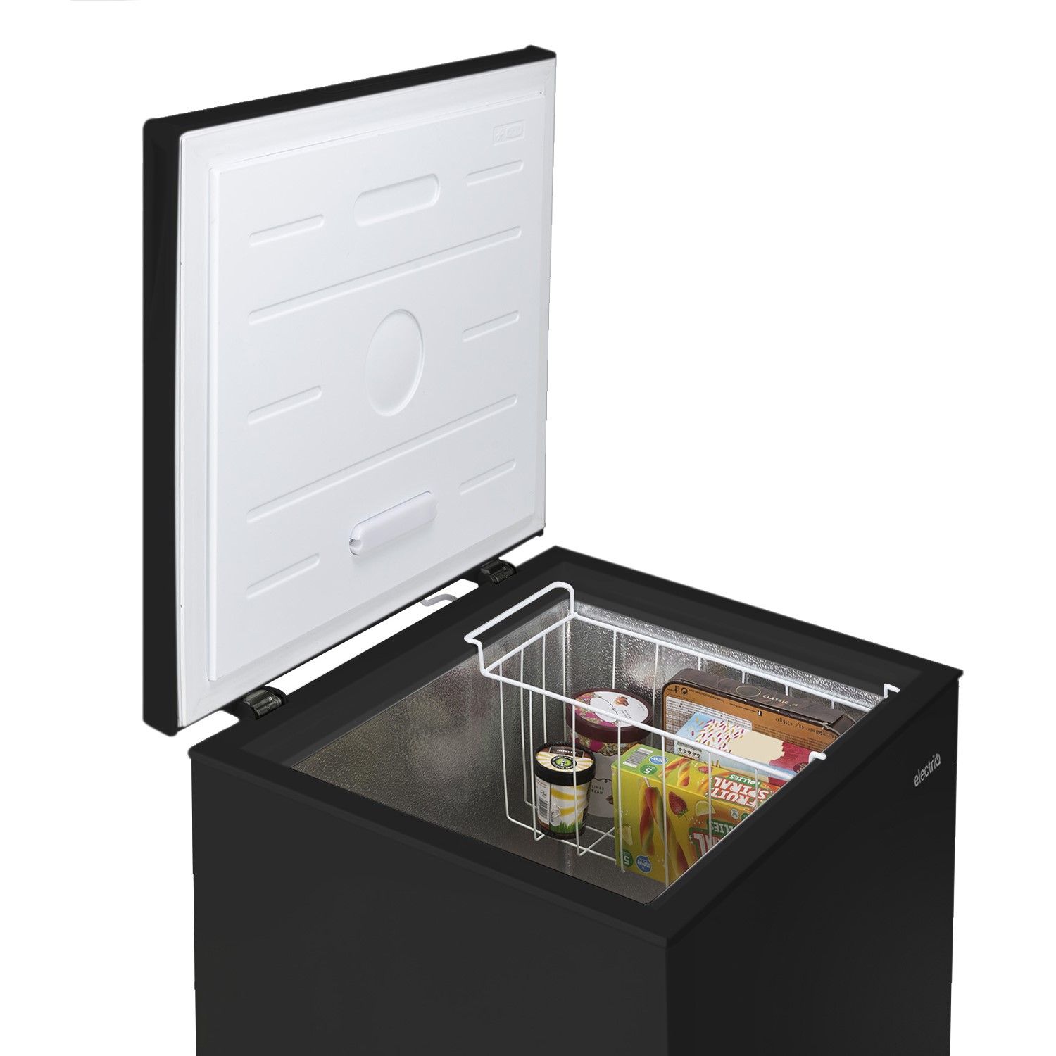 electriQ 99 Litre Chest Freezer With Outbuilding Use - Black - Page 1 ...