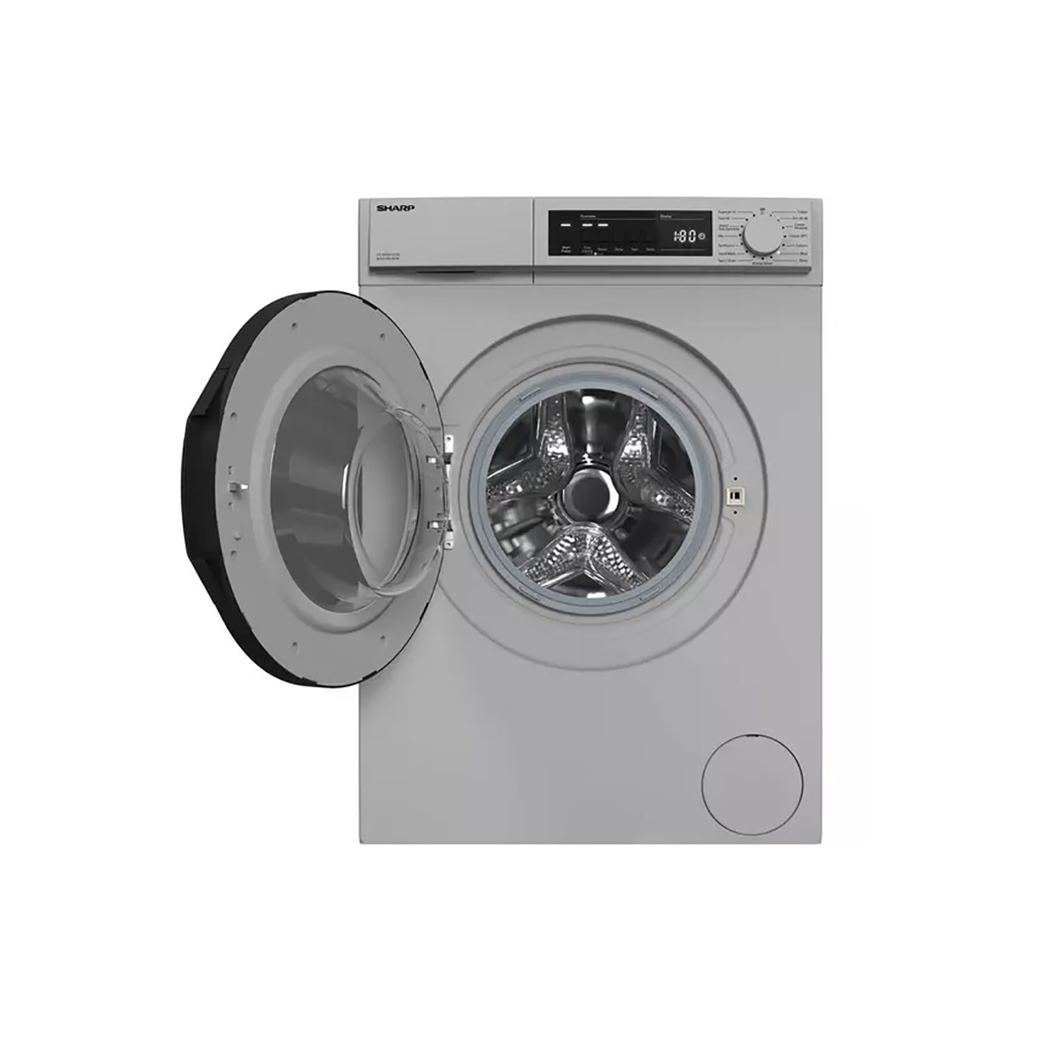 Sharp 8kg 1400rpm Freestanding Washing Machine - Silver - Page 1 ...