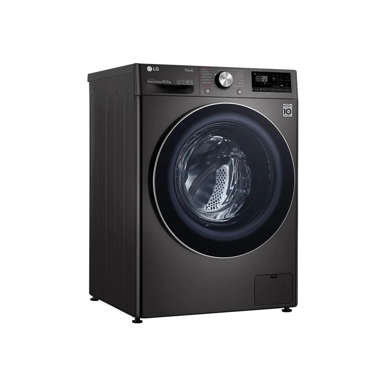LG F4V910BTSE 10.5kg 1360rpm Freestanding Washing Machine - Black ...