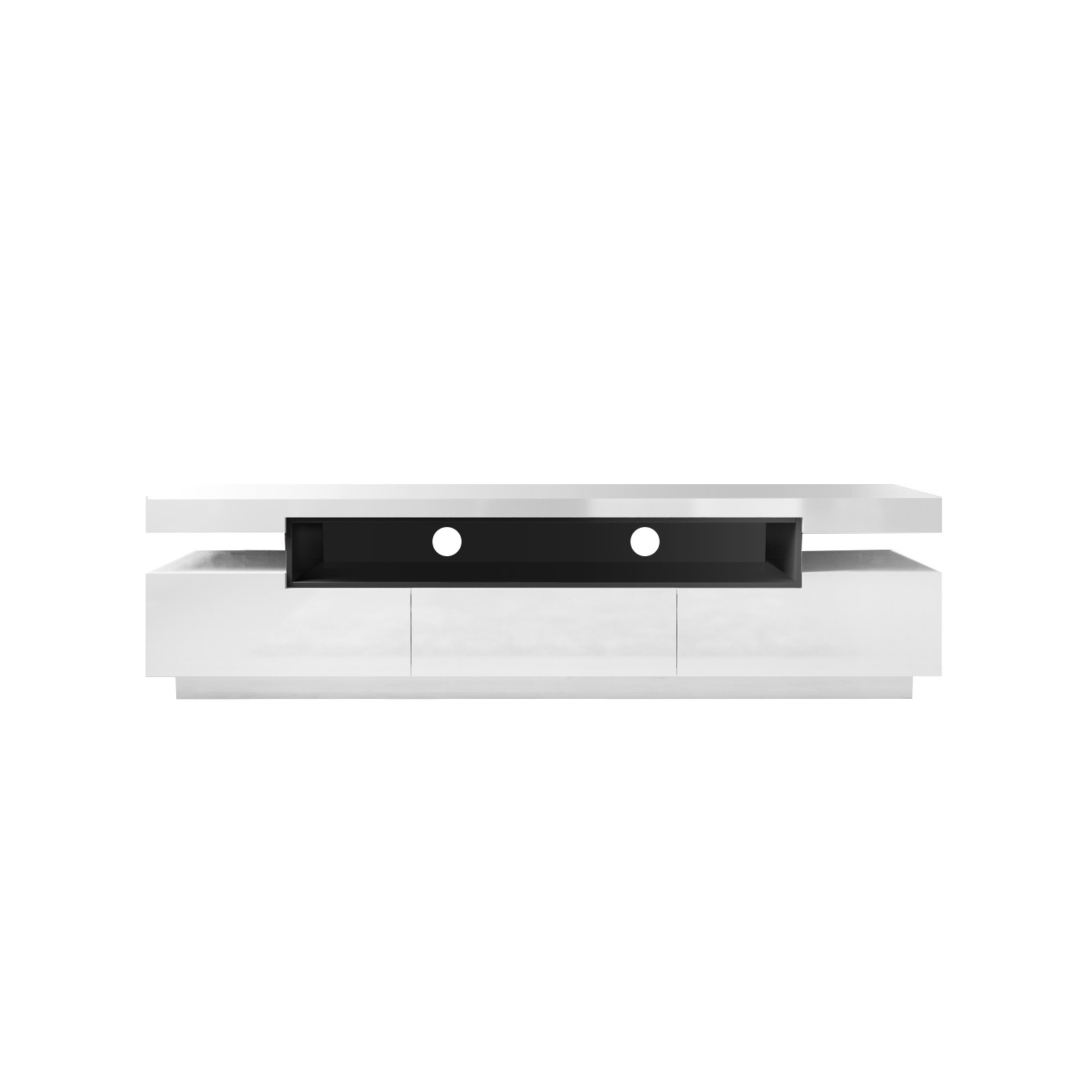 Large White Gloss TV Unit with Storage - TV's up to 83" - Harlow ...