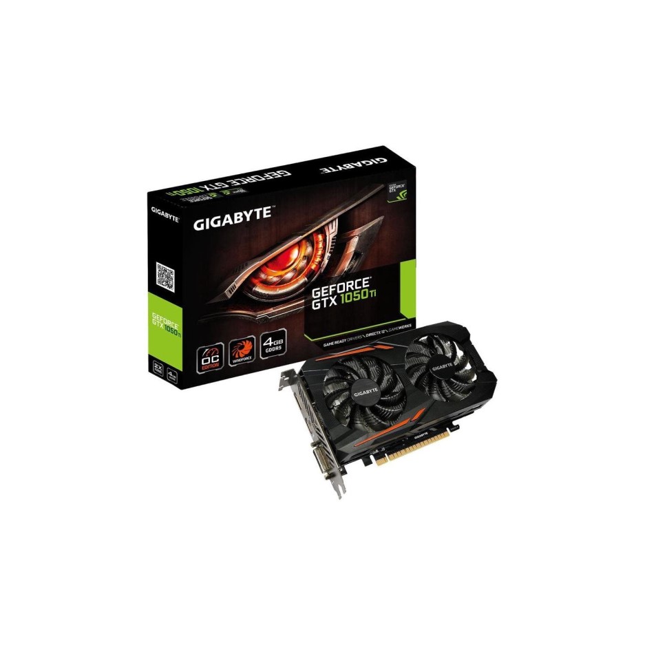 Box Opened Gigabyte GeForce GTX 1050 Ti 4GB GDDR5 OC Graphics Card ...