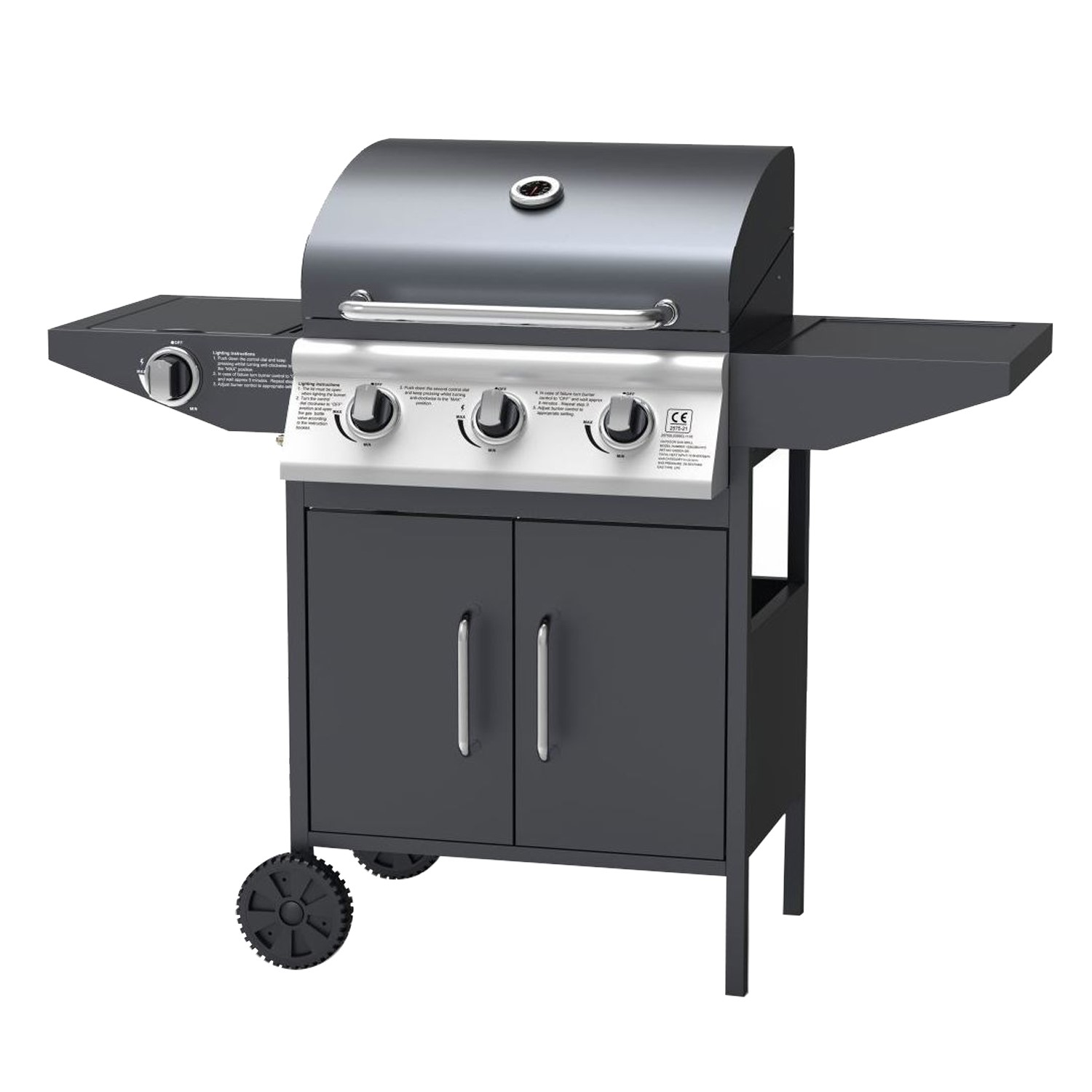 Refurbished Boss Grill Georgia Classic - 3 Burner Gas BBQ Grill with ...