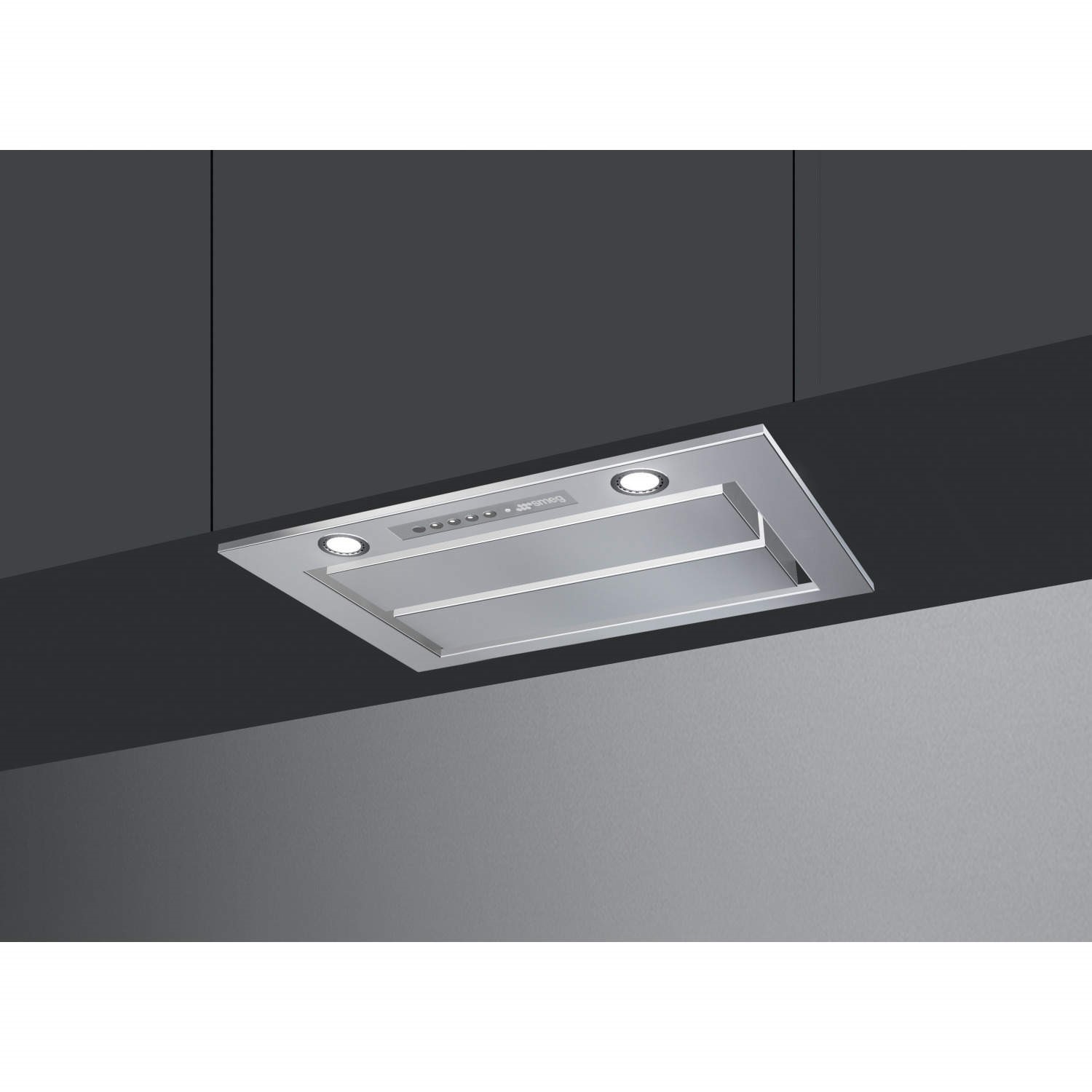 GRADE A3 - Smeg KSEG54XE 54cm Stainless Steel Convertible Canopy Cooker ...