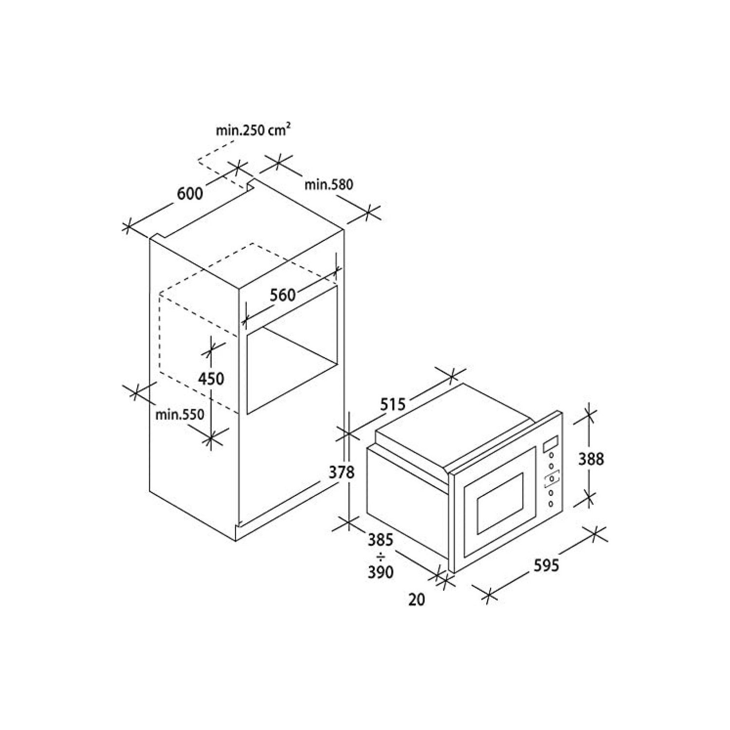 Candy 25L 900W Built-in Microwave with Grill - Stainless Steel - Page 1 ...