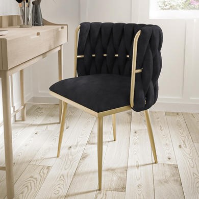Black dressing table chair store