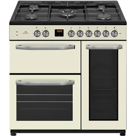 New World 90cm Dual Fuel Range Cooker - Cream - Page 1 - - BuyItDirect.ie