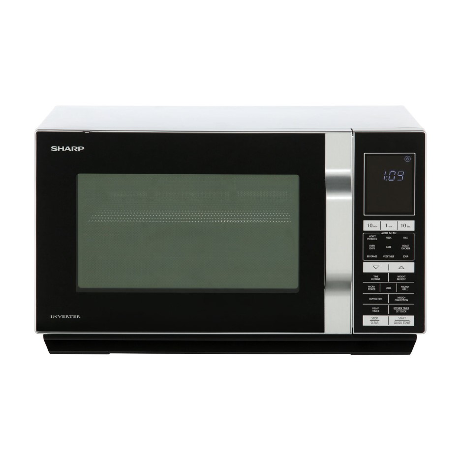 Sharp R890S 900 Watt 28 Litre Combination Freestanding Microwave Oven ...