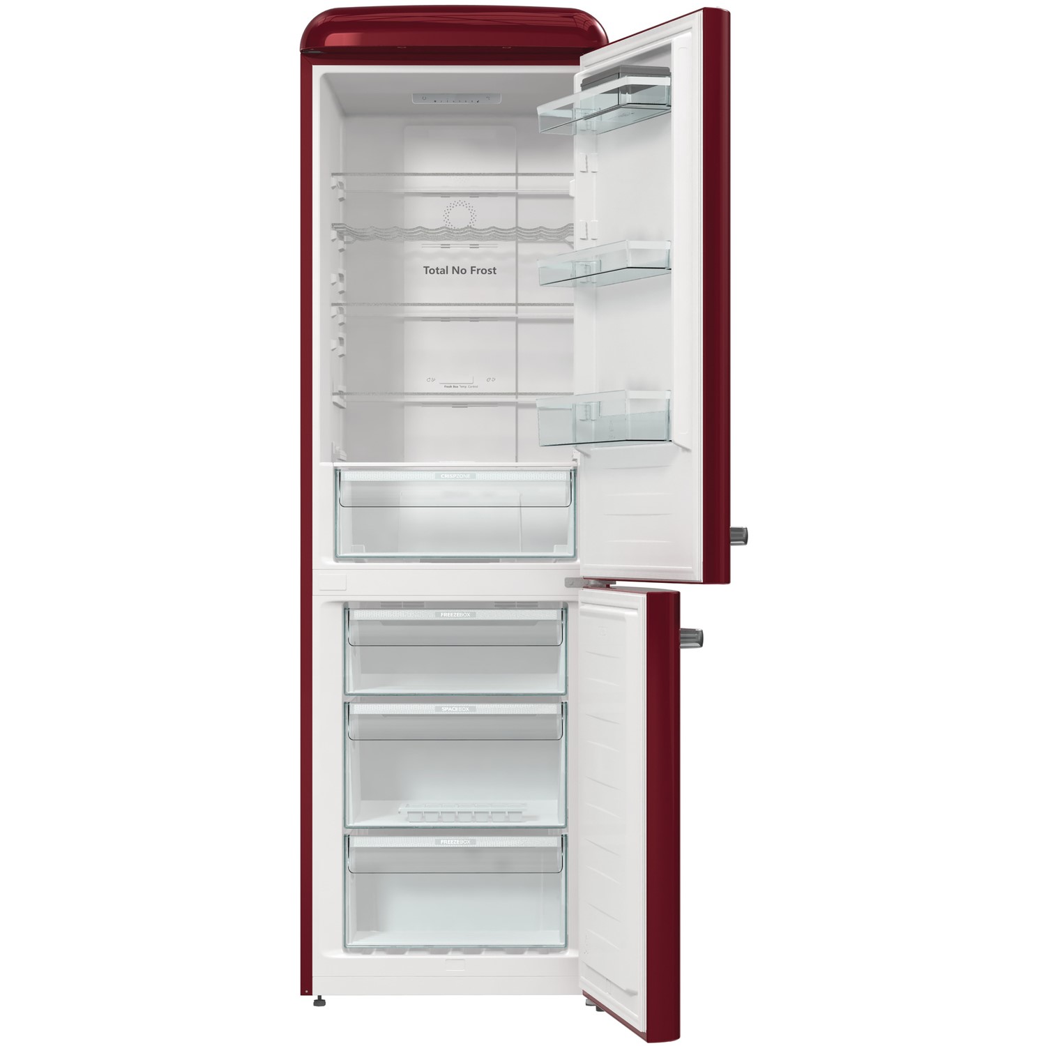 Hisense 300 Litre 60/40 Freestanding Fridge Freezer - Red - BuyItDirect.ie