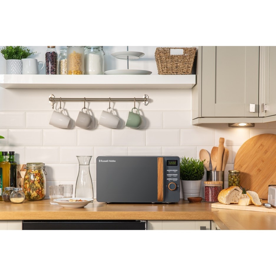 Russell Hobbs RHMD714G Scandi 17L Digital Microwave Oven - Grey ...