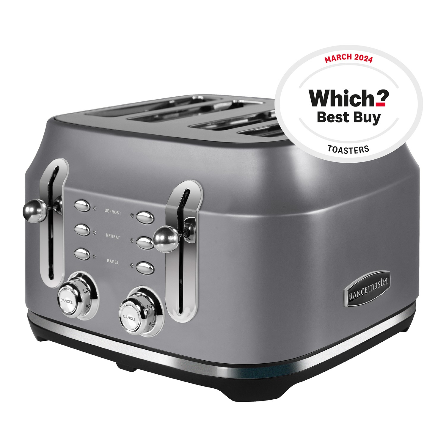 Rangemaster Classic 4 Slice Toaster - Grey - BuyItDirect.ie