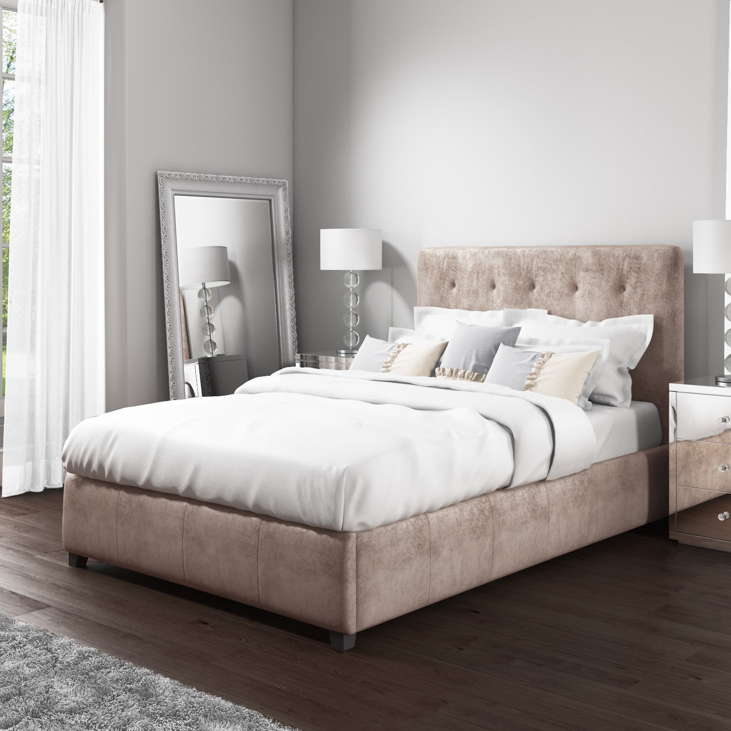 Safina double ottoman bed store