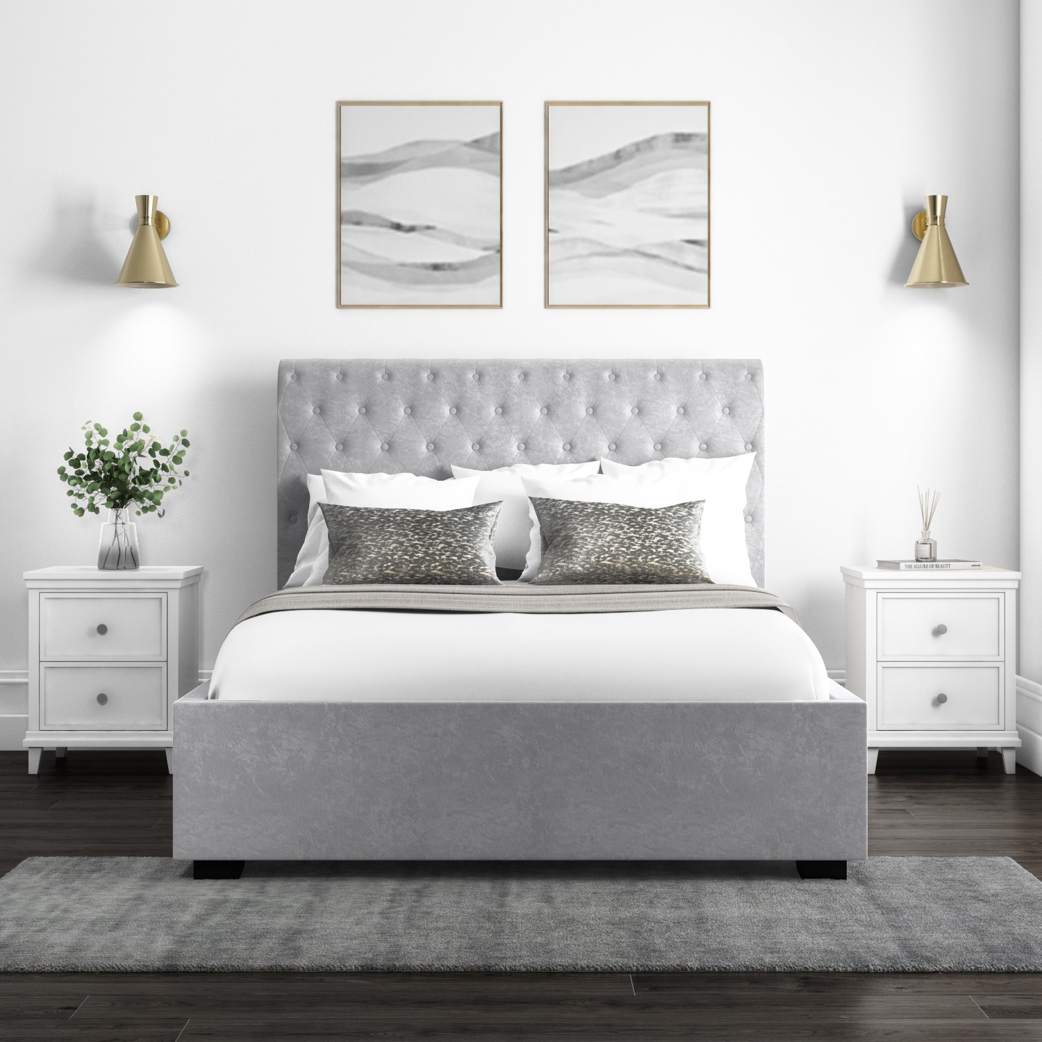 Safina roll top ottoman bed store