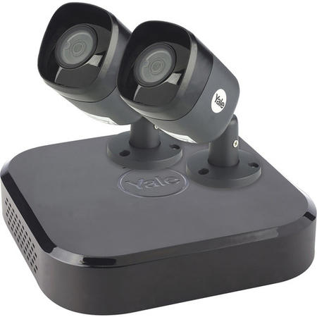 Yale CCTV System - 4 Channel 4MP DVR with 2 x 4MP Weatherproof Cameras ...