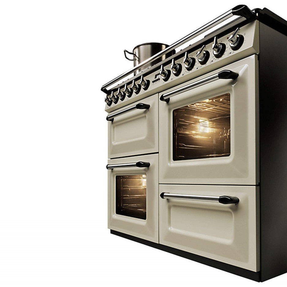 Smeg TR4110P1 Victoria Traditional 110cm Dual Fuel Range Cooker - Cream ...