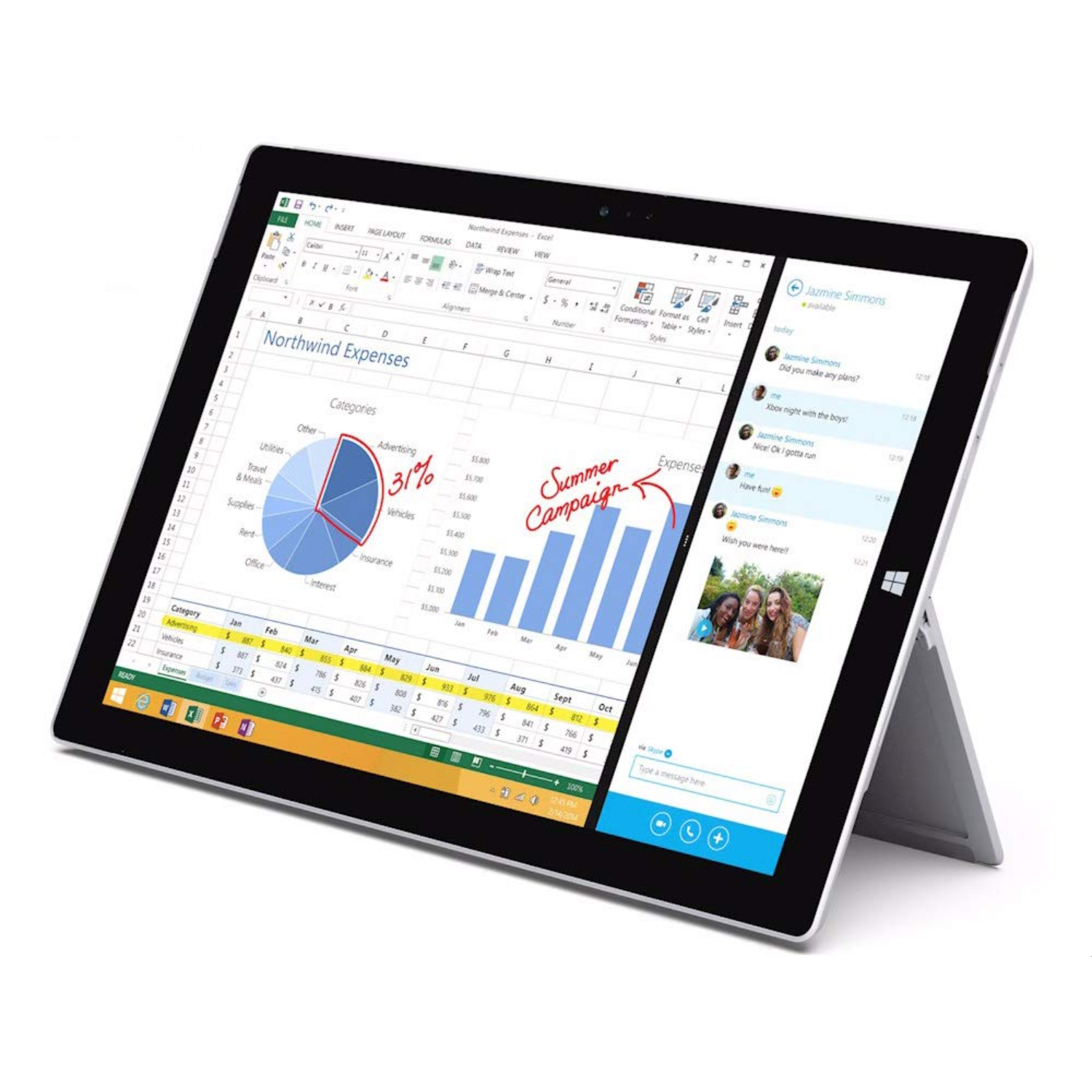 Refurbished Microsoft Surface Pro 3 Core i7-4650U 8GB RAM 512GB SSD 12 ...