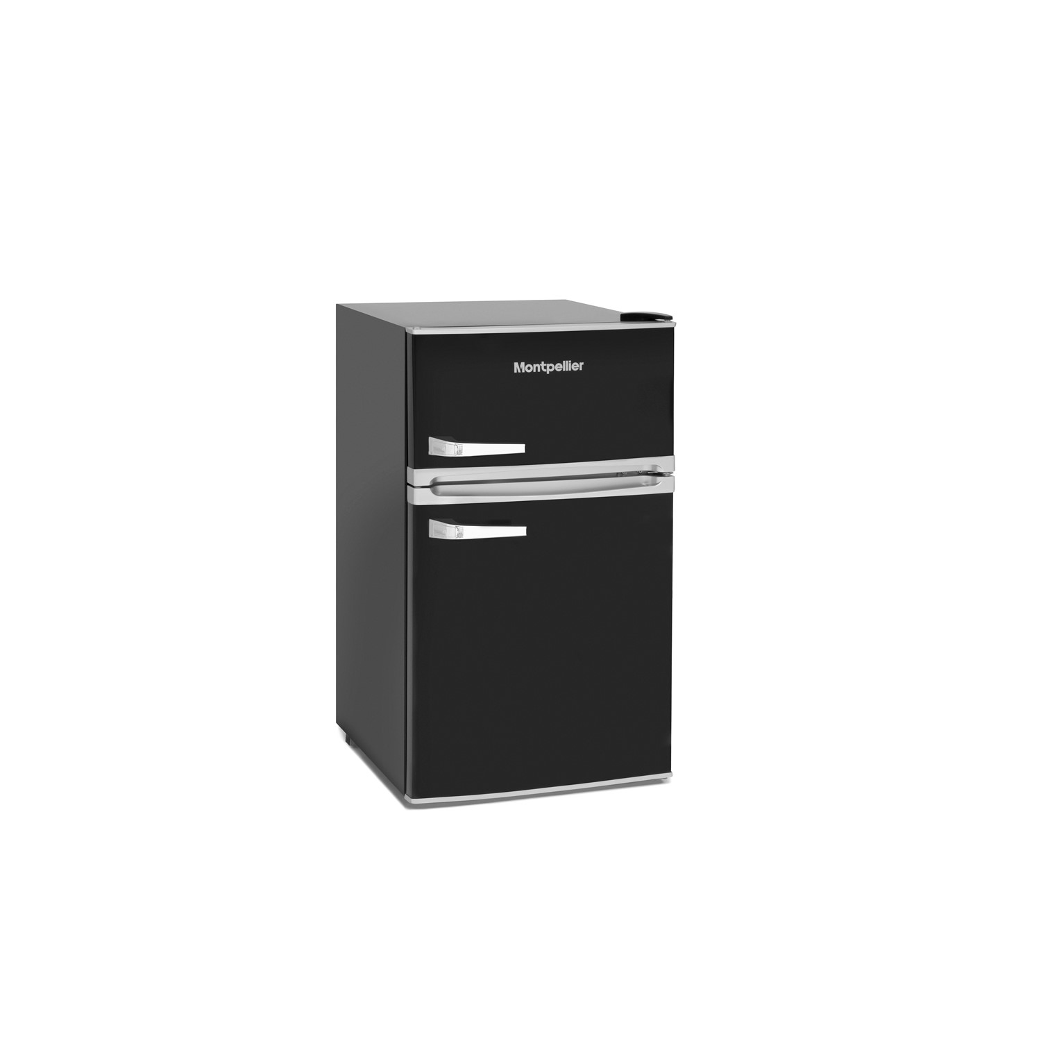 Refurbished Montpellier 70/30 Under Counter Mini Retro Fridge Freezer ...
