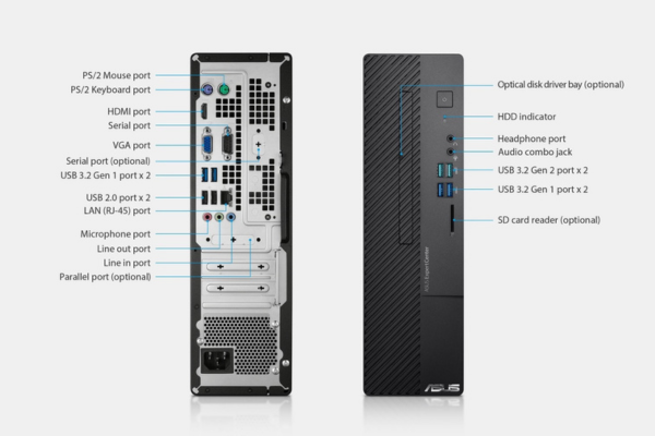 ASUS ExpertCenter D5 SFF Intel Core i5-11400 8GB RAM 256GB SSD Windows ...