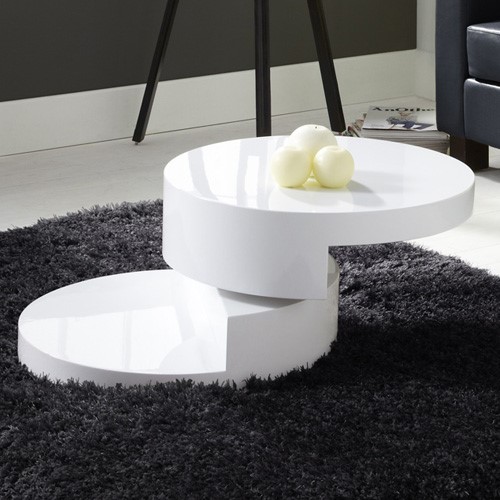 Gloss White Coffee Table with Rotating Top - Tiffany Range - Page 1 ...